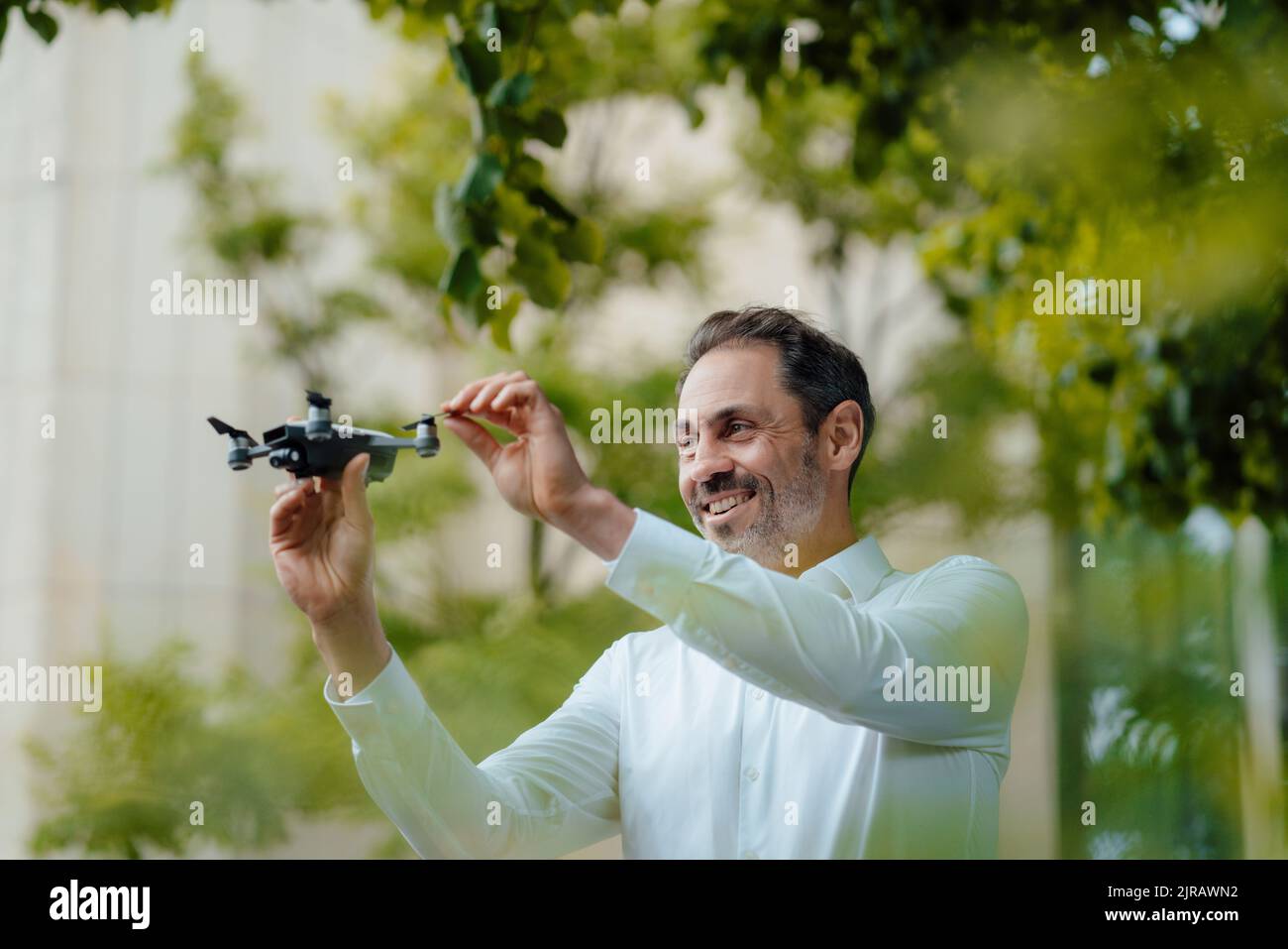 Happy drone hi-res stock photography and images - Alamy
