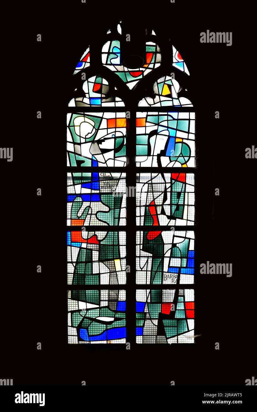 Chapel of the Madeleine, Contemporary stained-Glass windows, Brussels ...