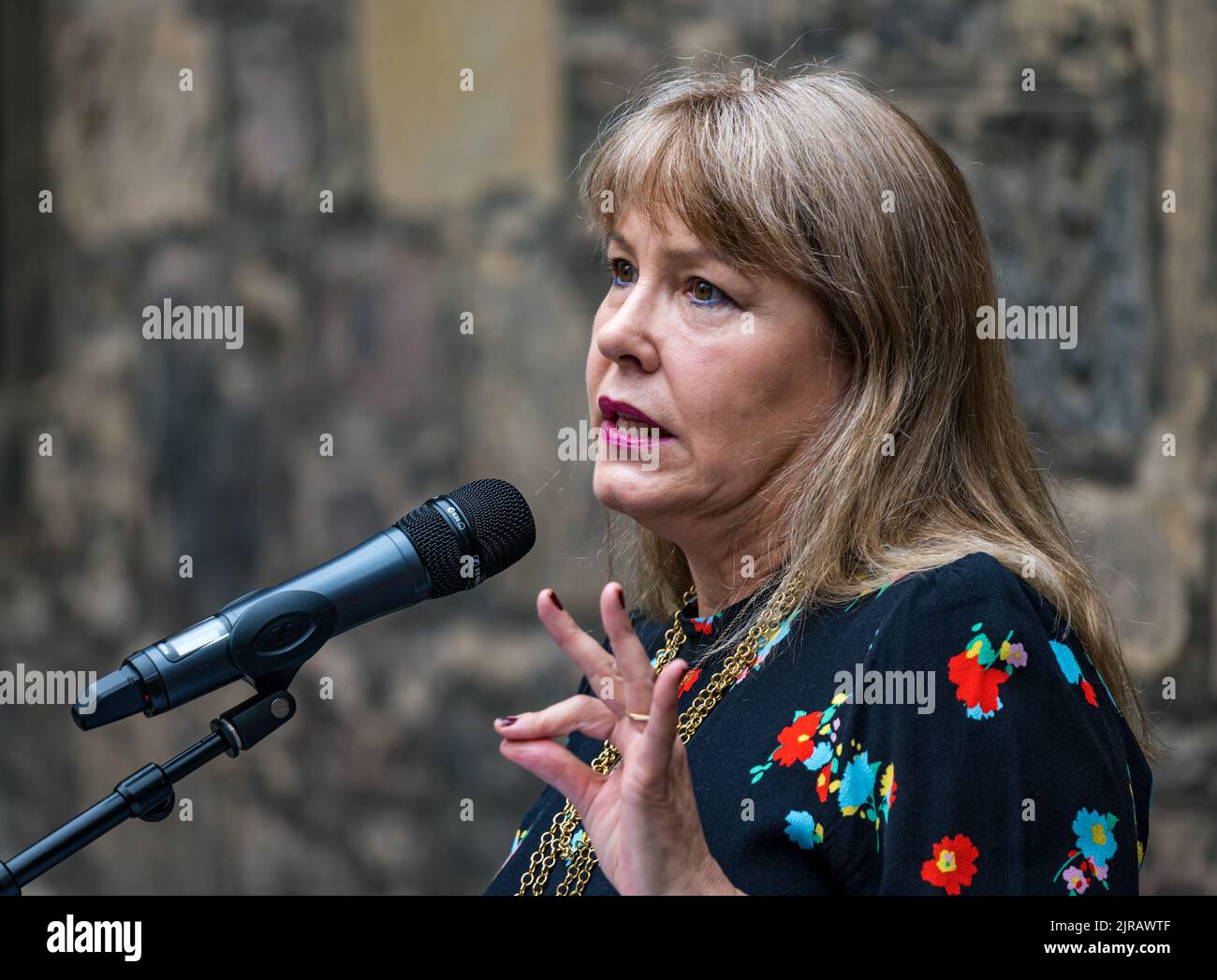 Edinburgh, Scotland, UK, 23 August 2022. George Bruce Flagstone ...