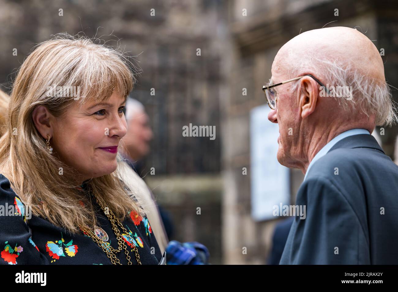 Edinburgh, Scotland, UK, 23 August 2022. George Bruce Flagstone ...