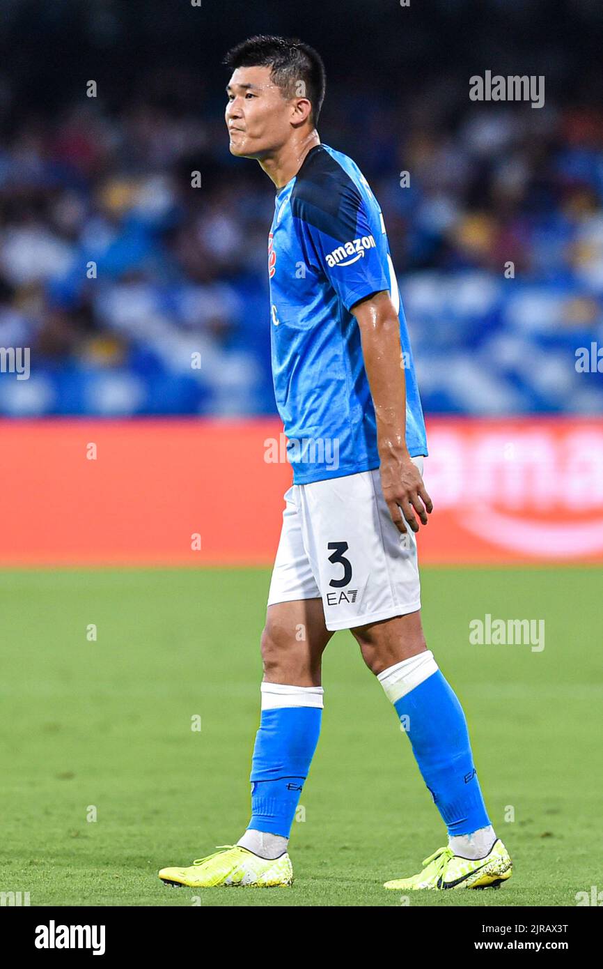 NAPLES, ITALY - AUGUST 21: Min Jae Kim of Napoli during the Italian ...