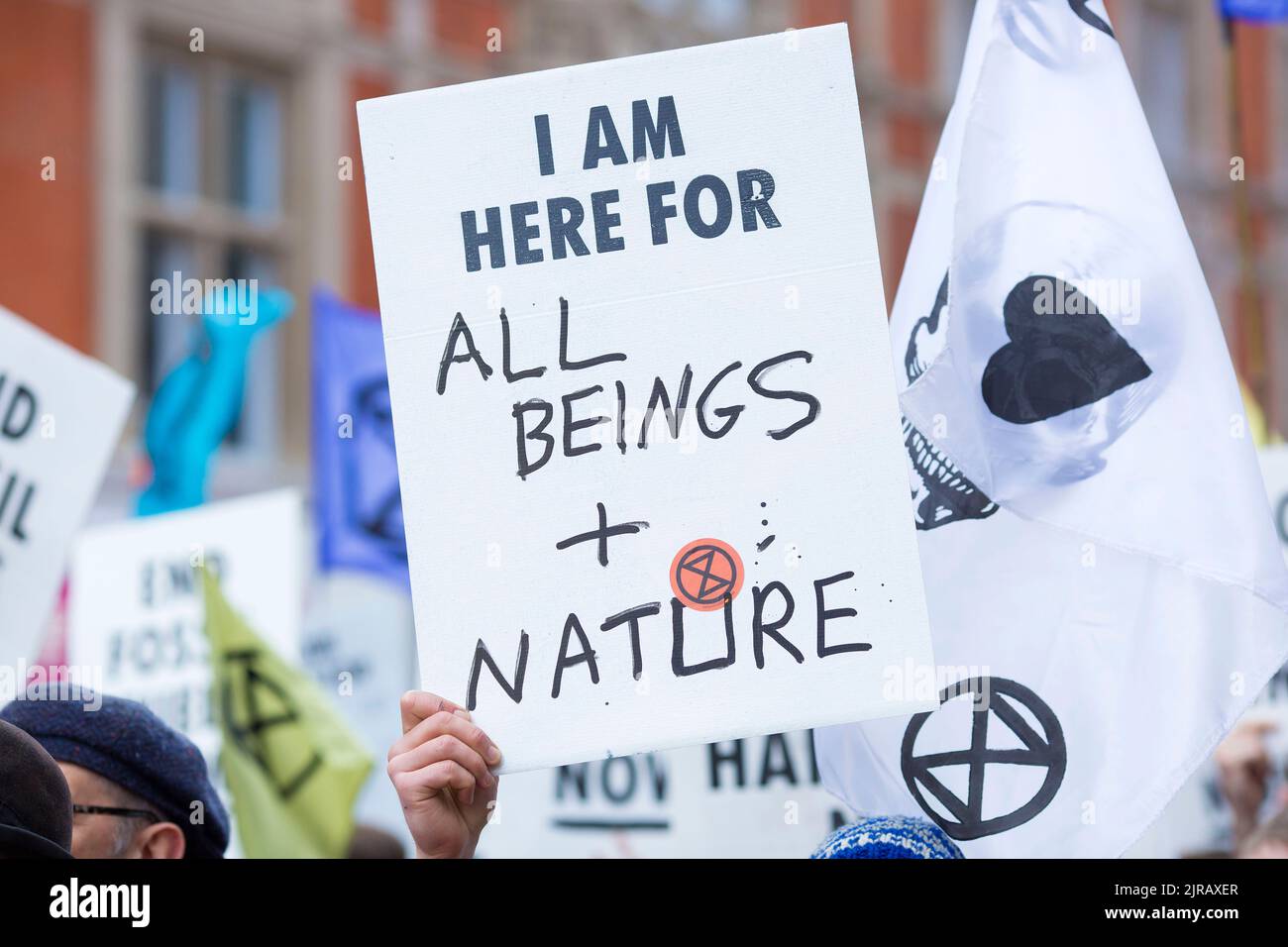 Climate activists gather and march for Extinction Rebellion’s April ...