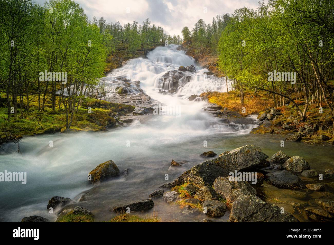 Long exposure of waterfall splashing down hill Stock Photo - Alamy Long exposure of waterfall splashing down hill Stock Photo - Alamy