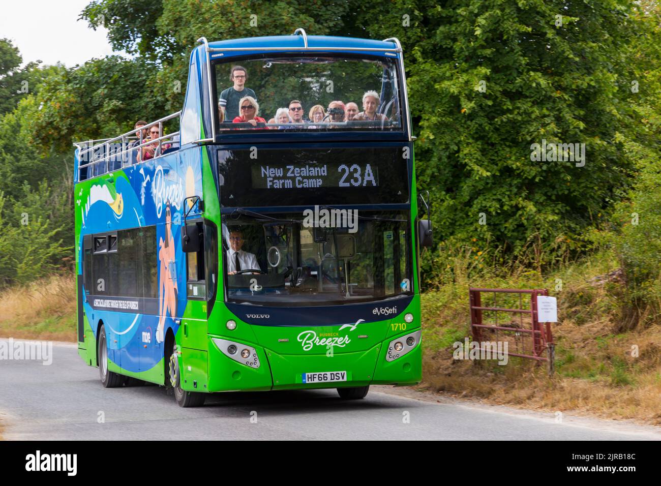 Breezer open top double decker bus at Imber on Open Day, Imberbus event ...