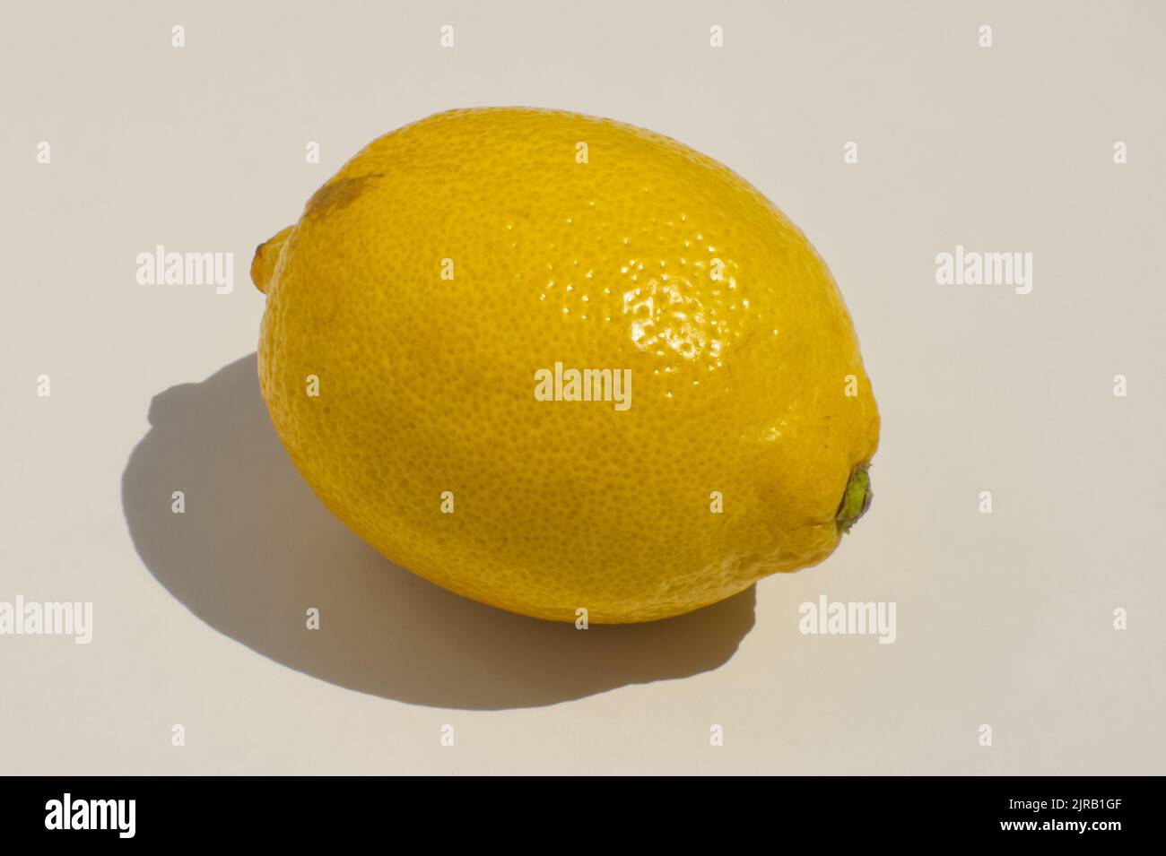 Whole lemon fruit on white background Stock Photo - Alamy
