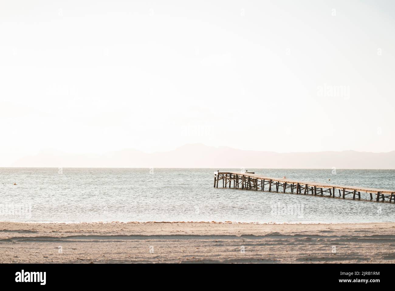 Empty jetty on sea hi-res stock photography and images - Alamy