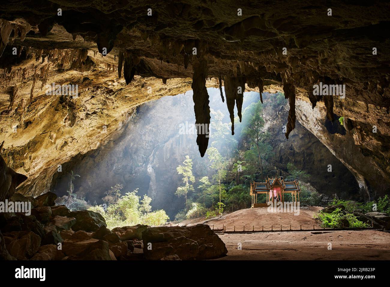 Temple at Phraya Nakhon Cave in Khao Sam Roi Yot National Park, Hua Hin ...