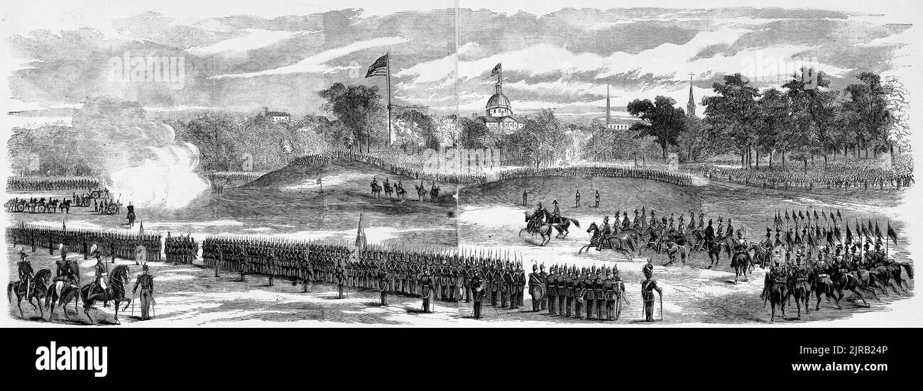 Review of the volunteer troops of Boston, by the Prince of Wales ...