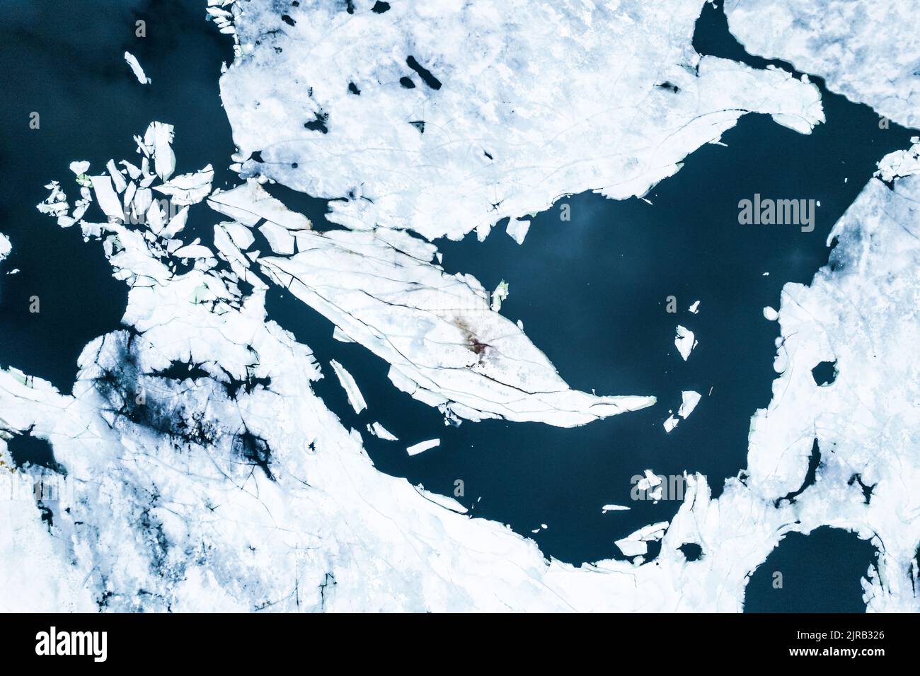 Aerial view of floating ice hi-res stock photography and images - Alamy