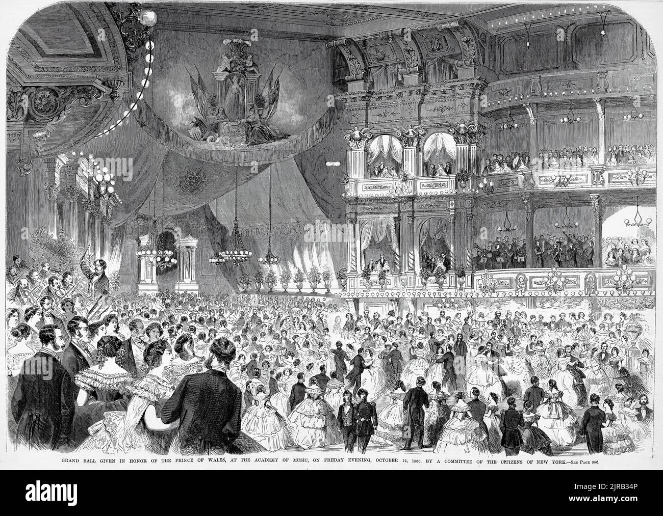 Grand ball given in honor of the Prince of Wales, at The Academy of ...