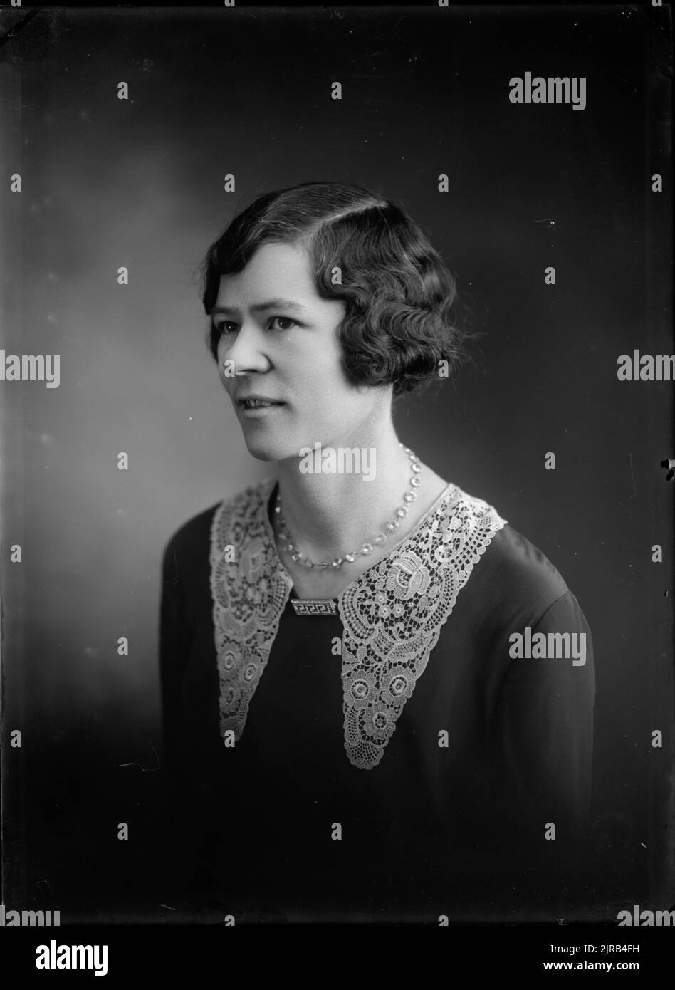 Miss Finch, 13 Queen St, 1 July 1930, Wellington, by Cuba Photographic ...