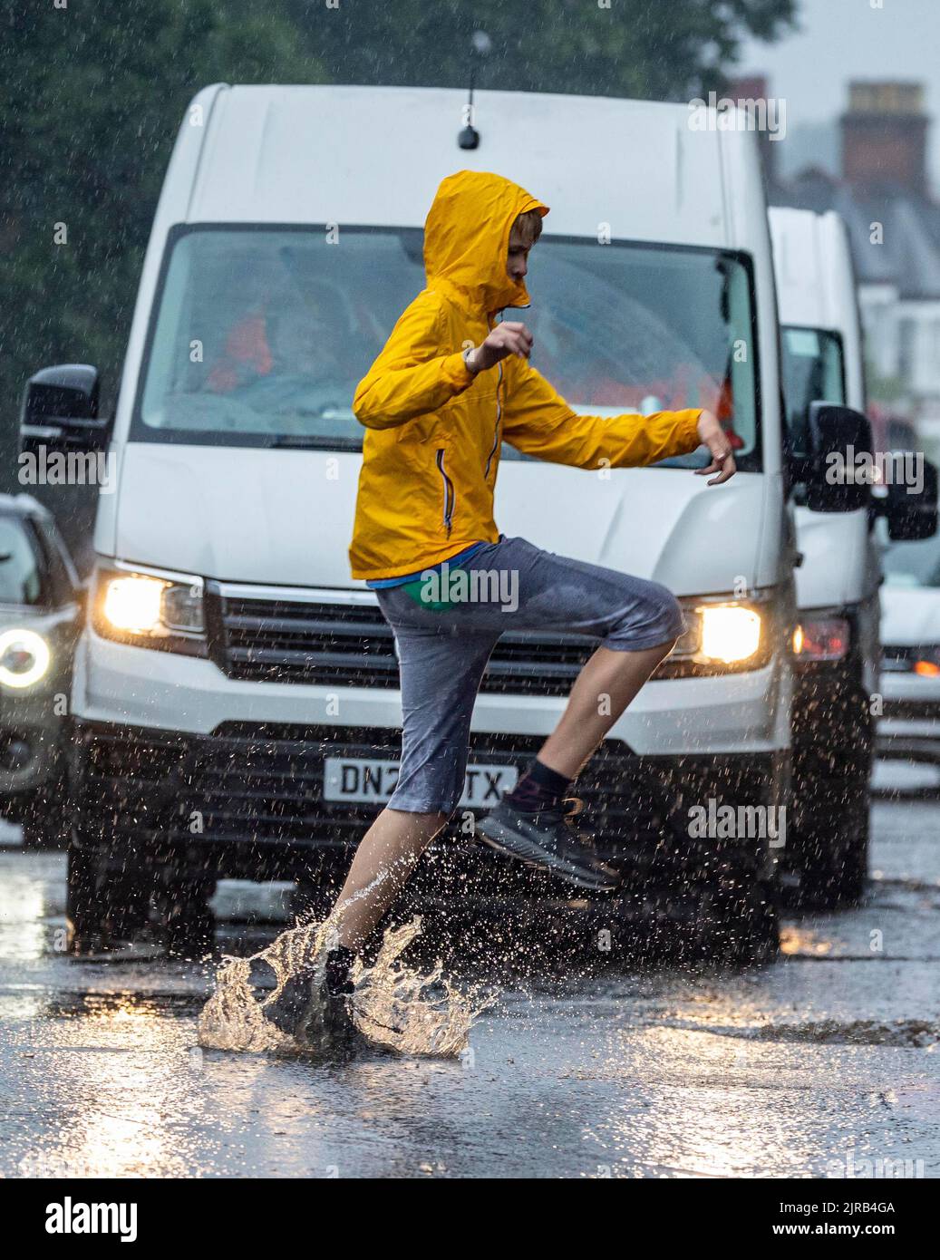 Pic shows: Fun for some - not so much for others Leaping over and into ...