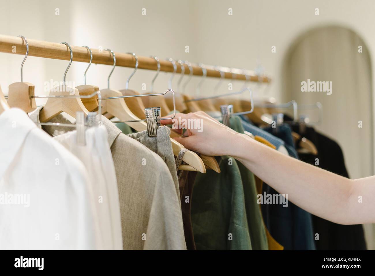 Woman hand hanging hi-res stock photography and images - Alamy