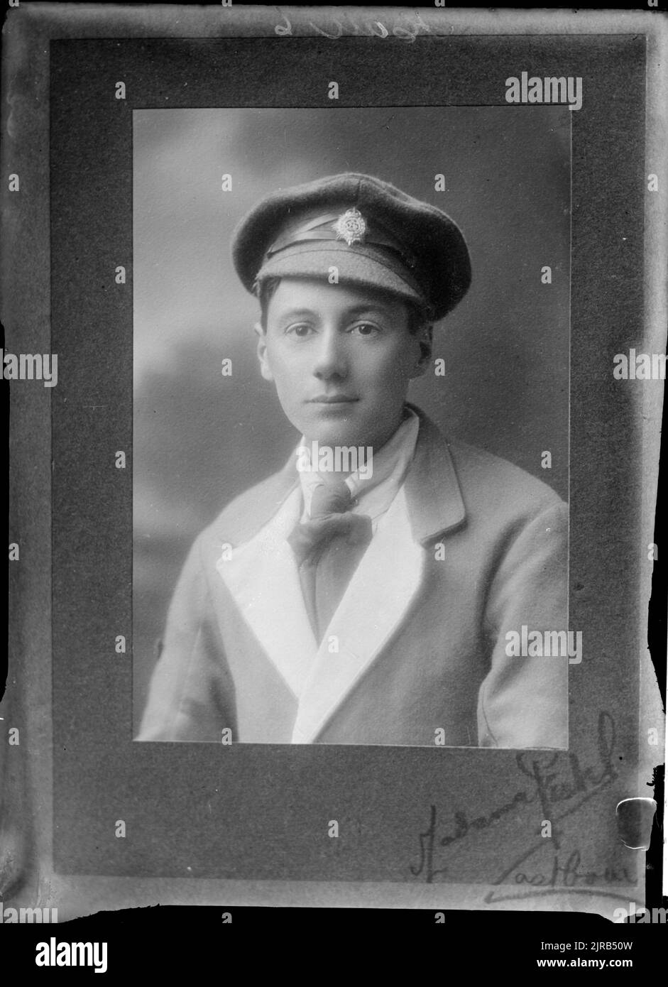 Copy of a portrait of a boy, inscribed Hall 6, circa 1920, Wellington ...