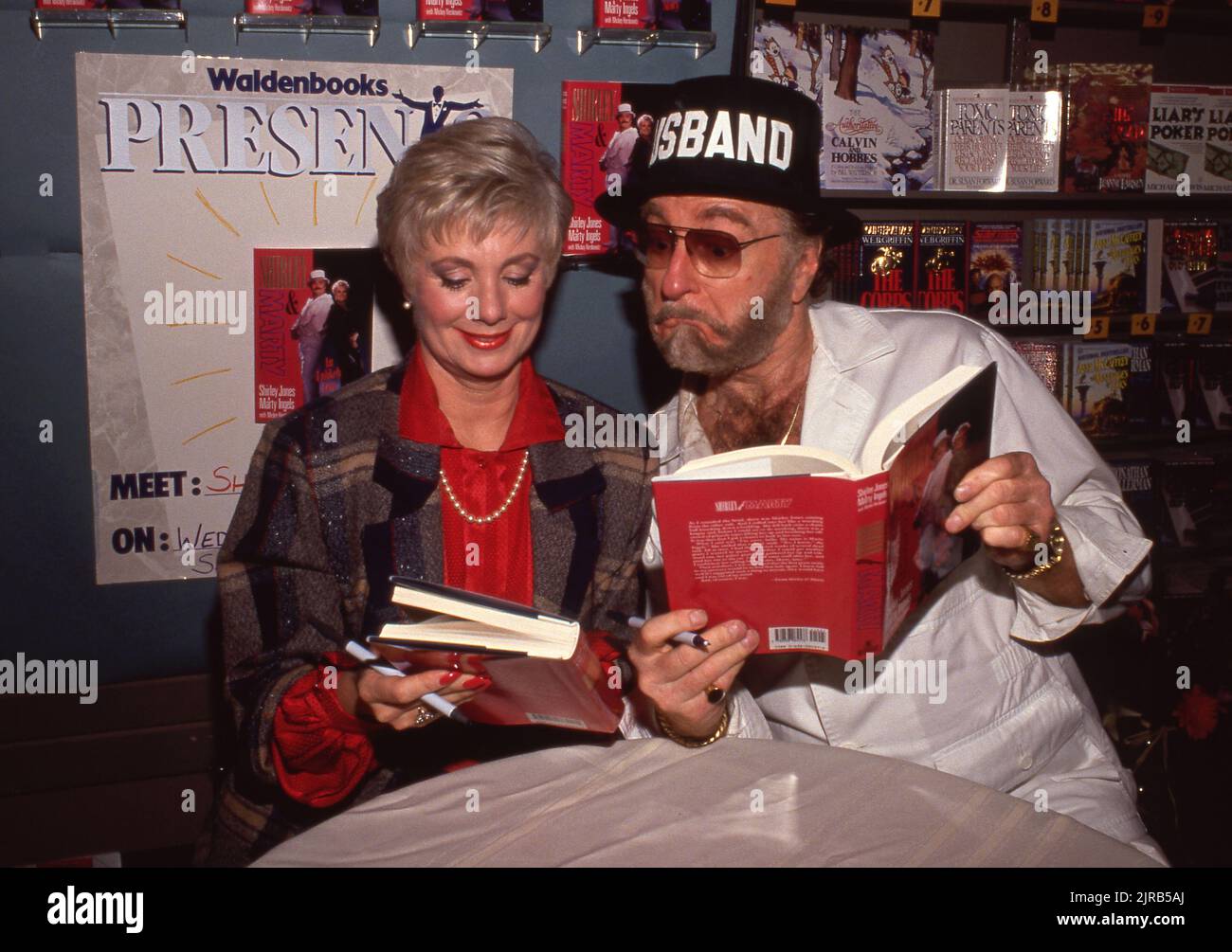 Shirley Jones and Marty Ingels at the book signing for Shirley & Marty ...