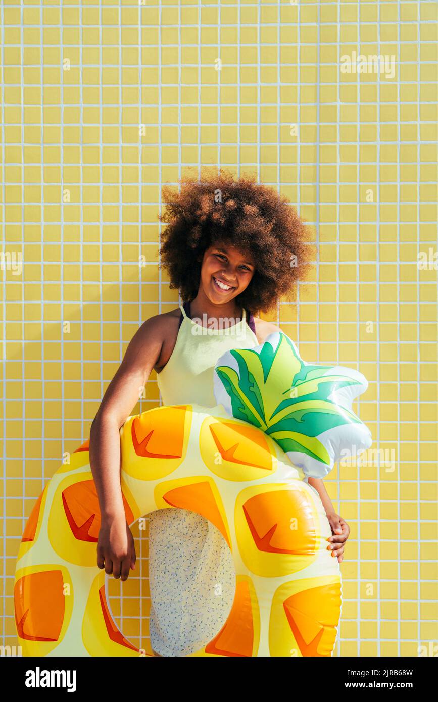 Portrait girl in inflatable ring hi-res stock photography and images ...