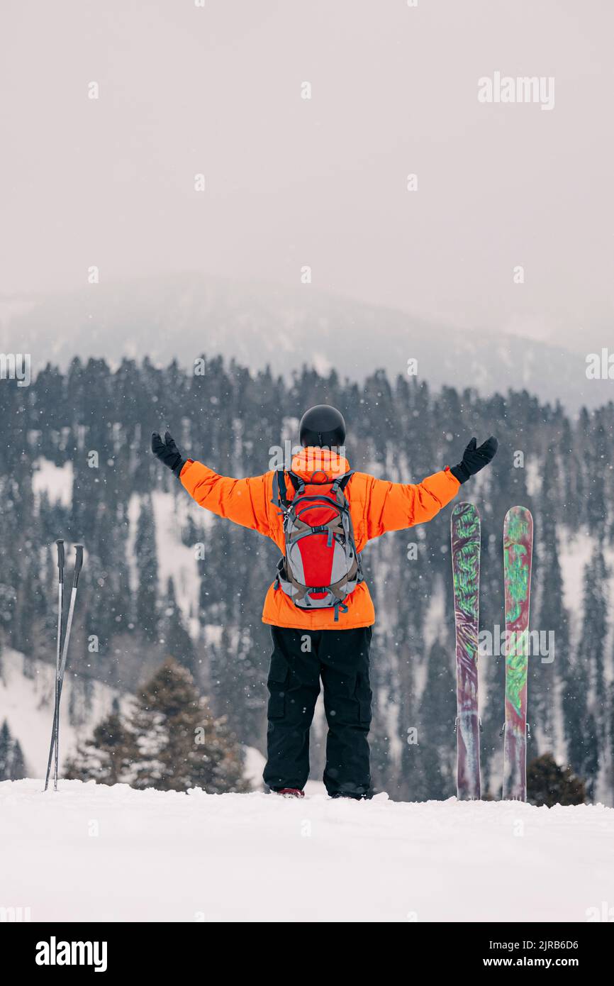 Skier standing hi-res stock photography and images - Alamy