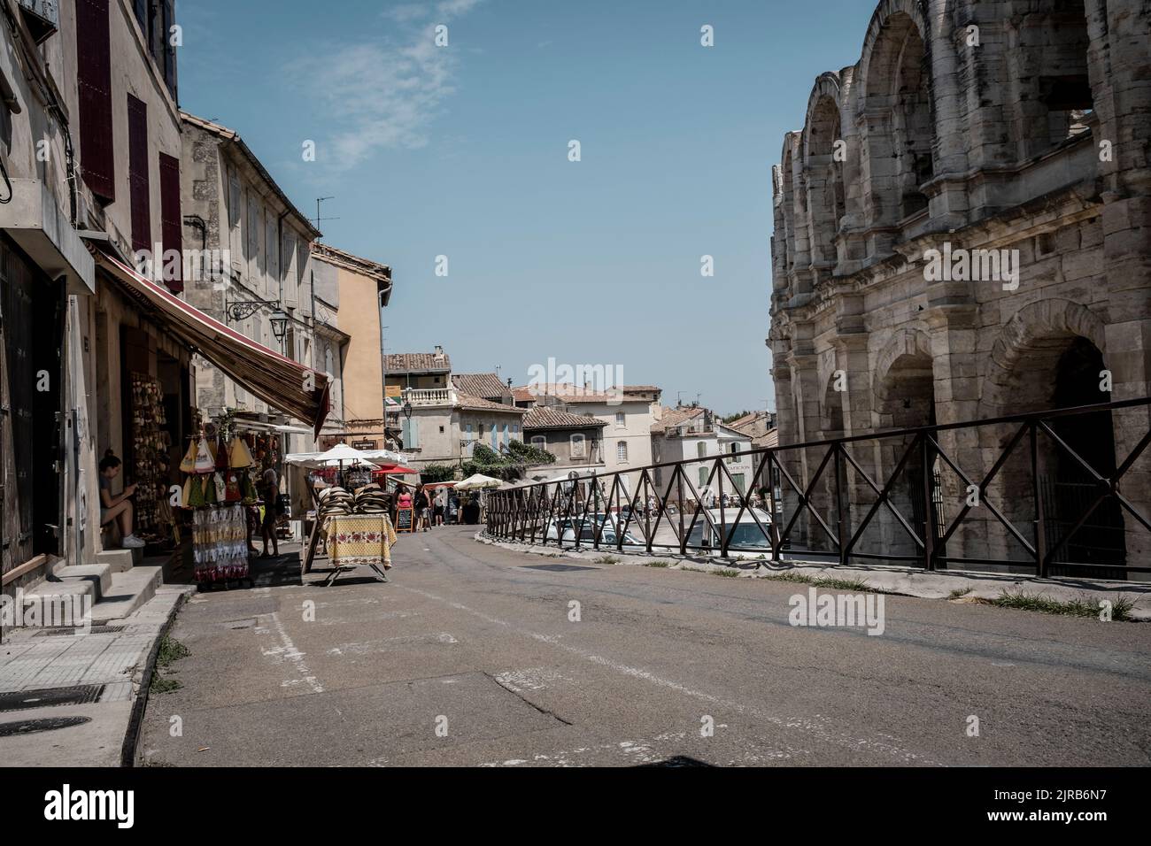 The ancient Roman amphitheatre of Arles, France Stock Photo - Alamy
