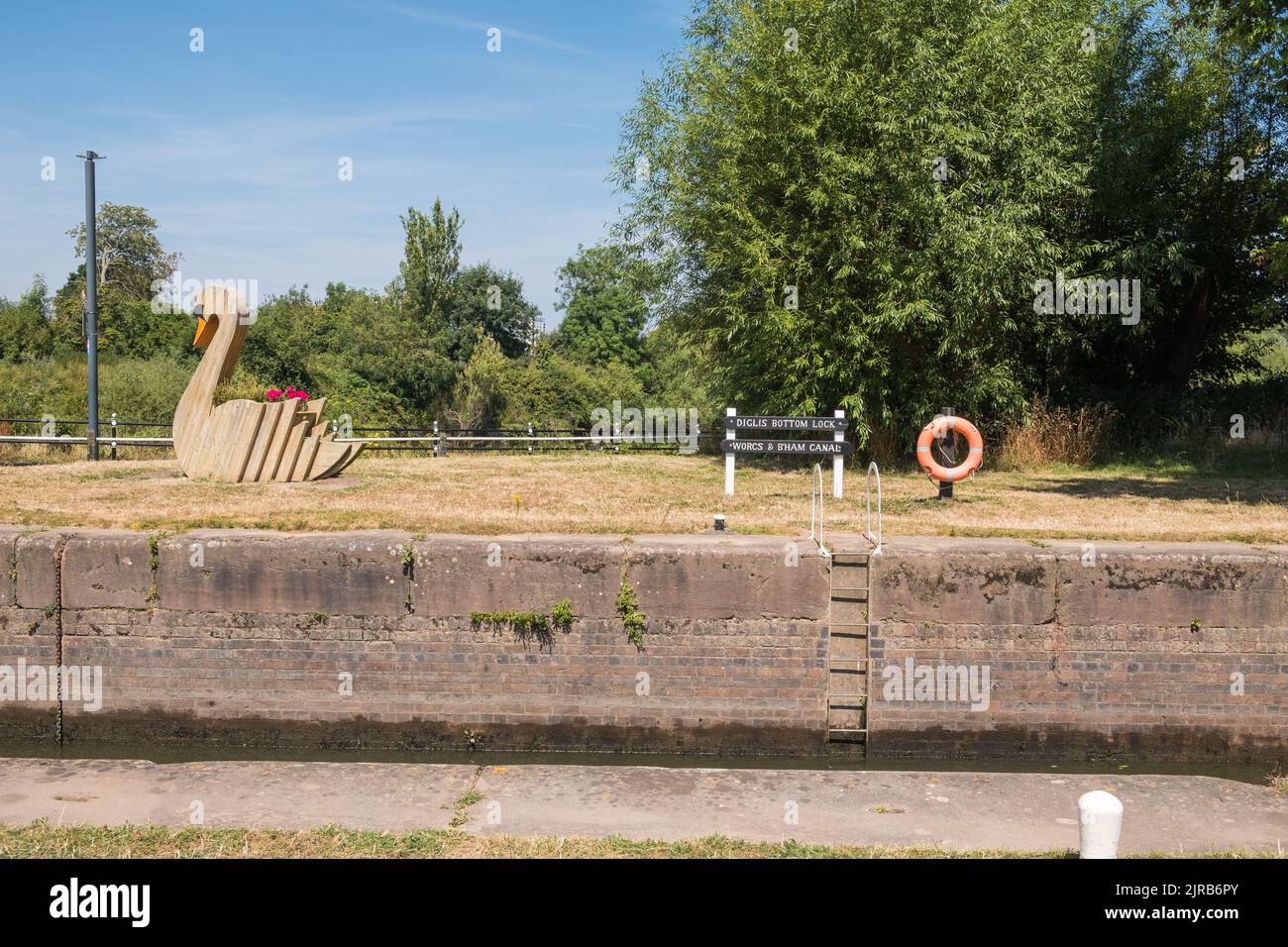 Diglis Basin by the Worcester Canal where it meets the River Severn in ...