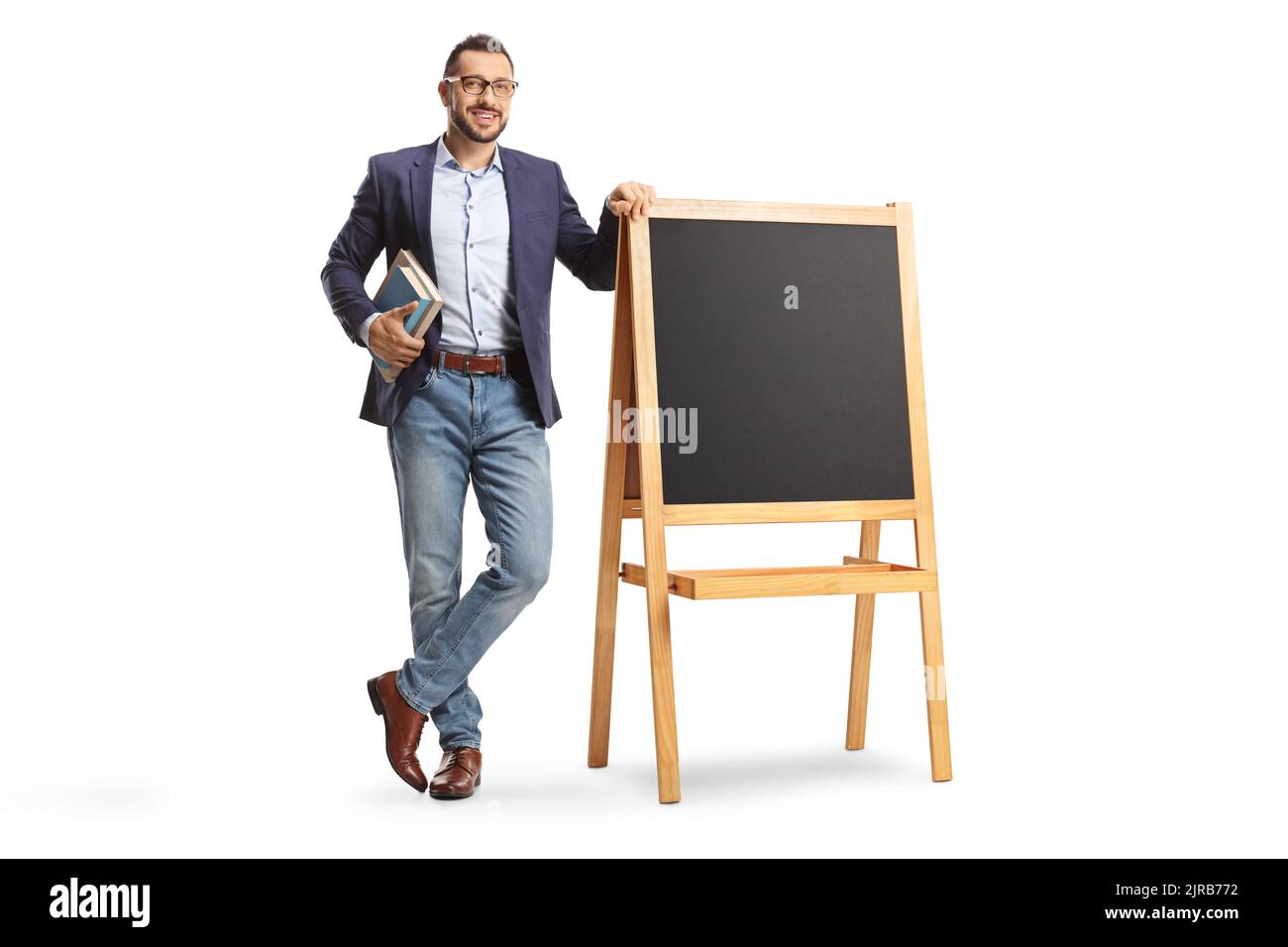 Portrait caucasian male teacher teaching Cut Out Stock Images ...