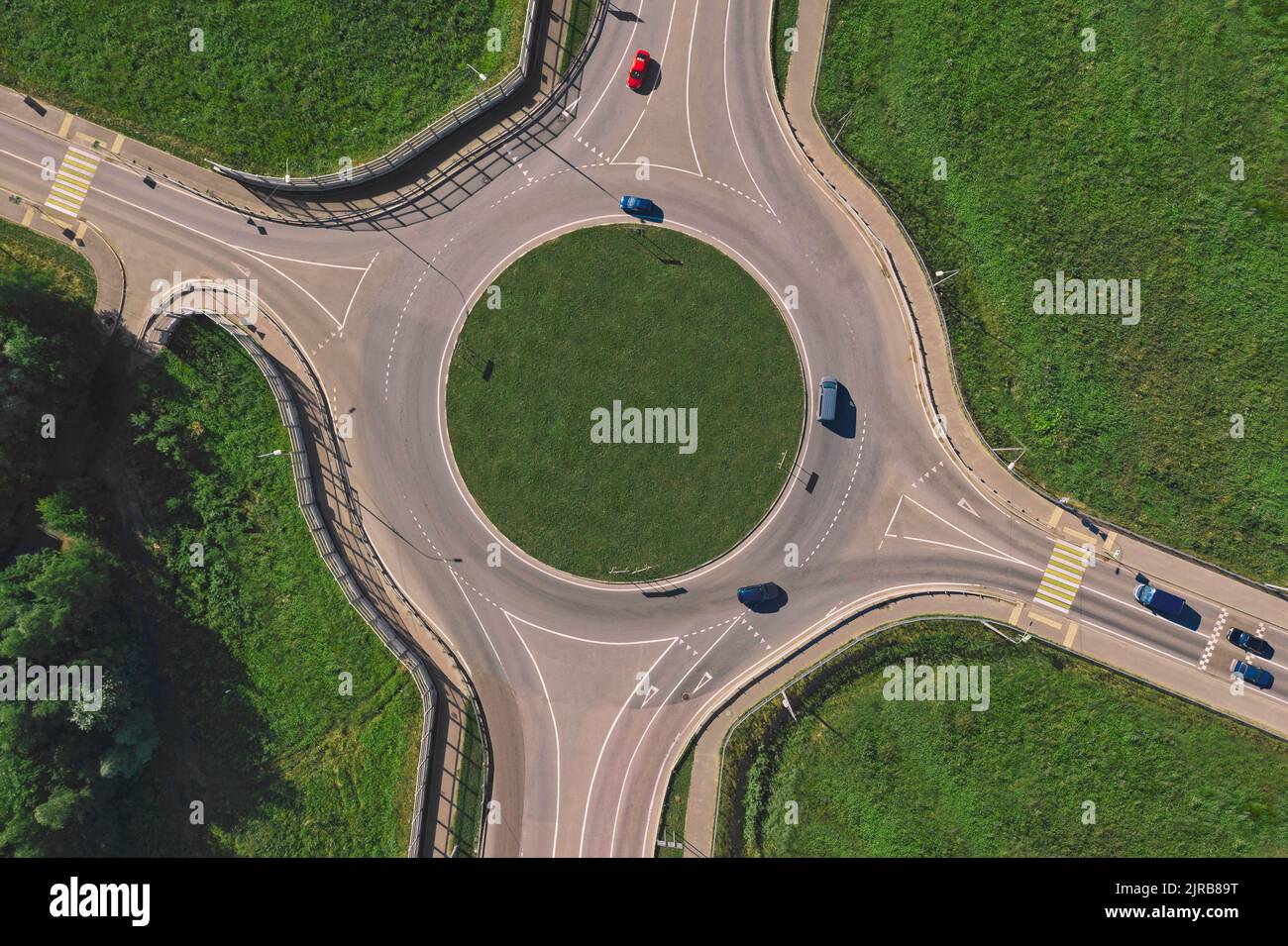 Overhead view of roundabout hi-res stock photography and images - Alamy