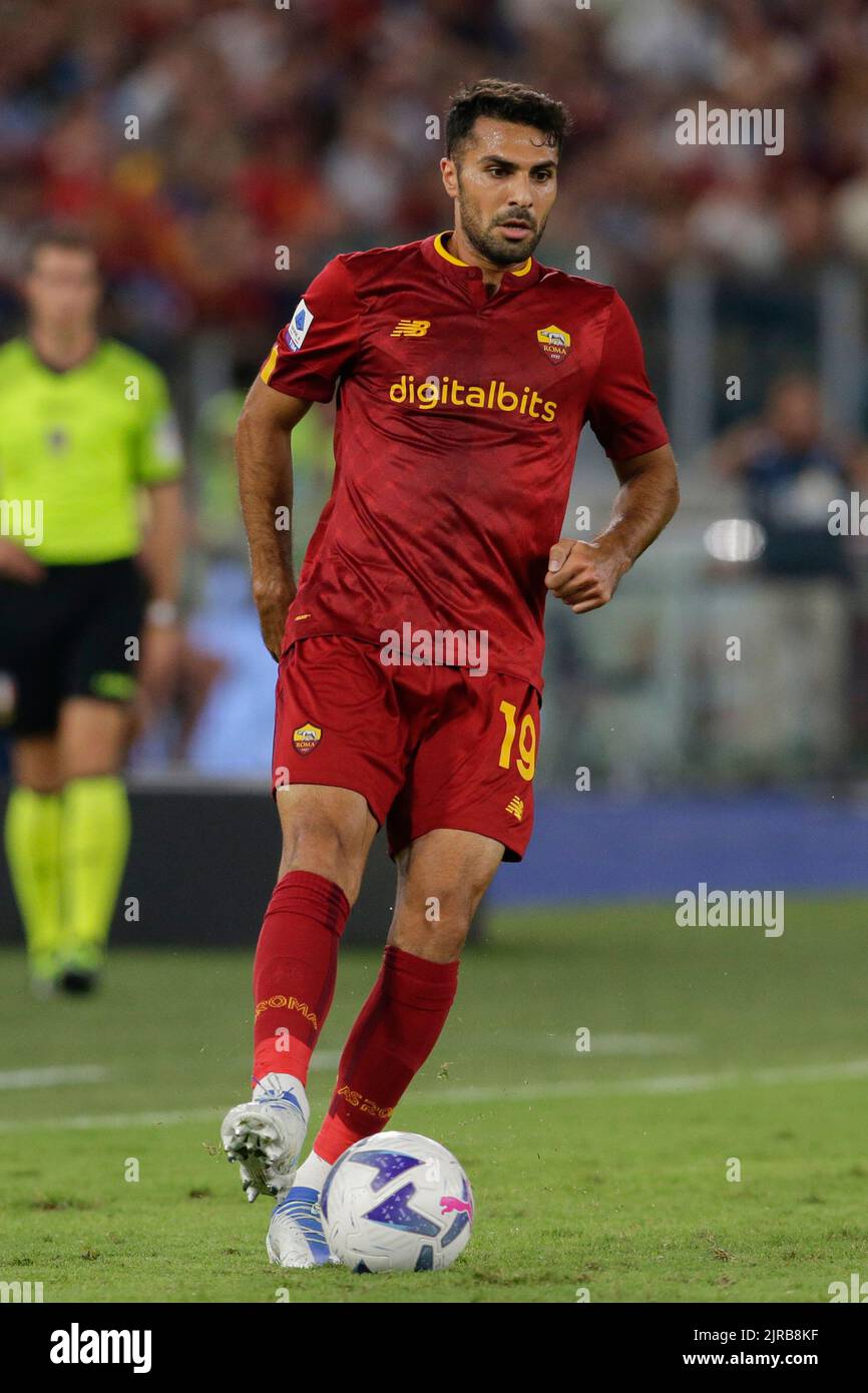 RomaÕs Turkis hdefender Zeki Celik controls the ball during the Serie A ...