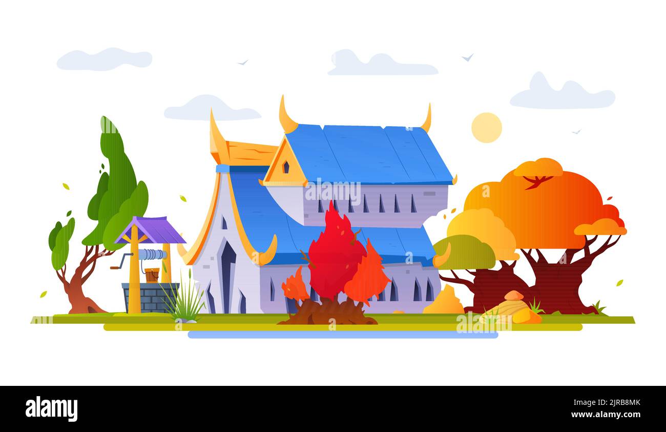 Modern summer house Cut Out Stock Images & Pictures - Alamy