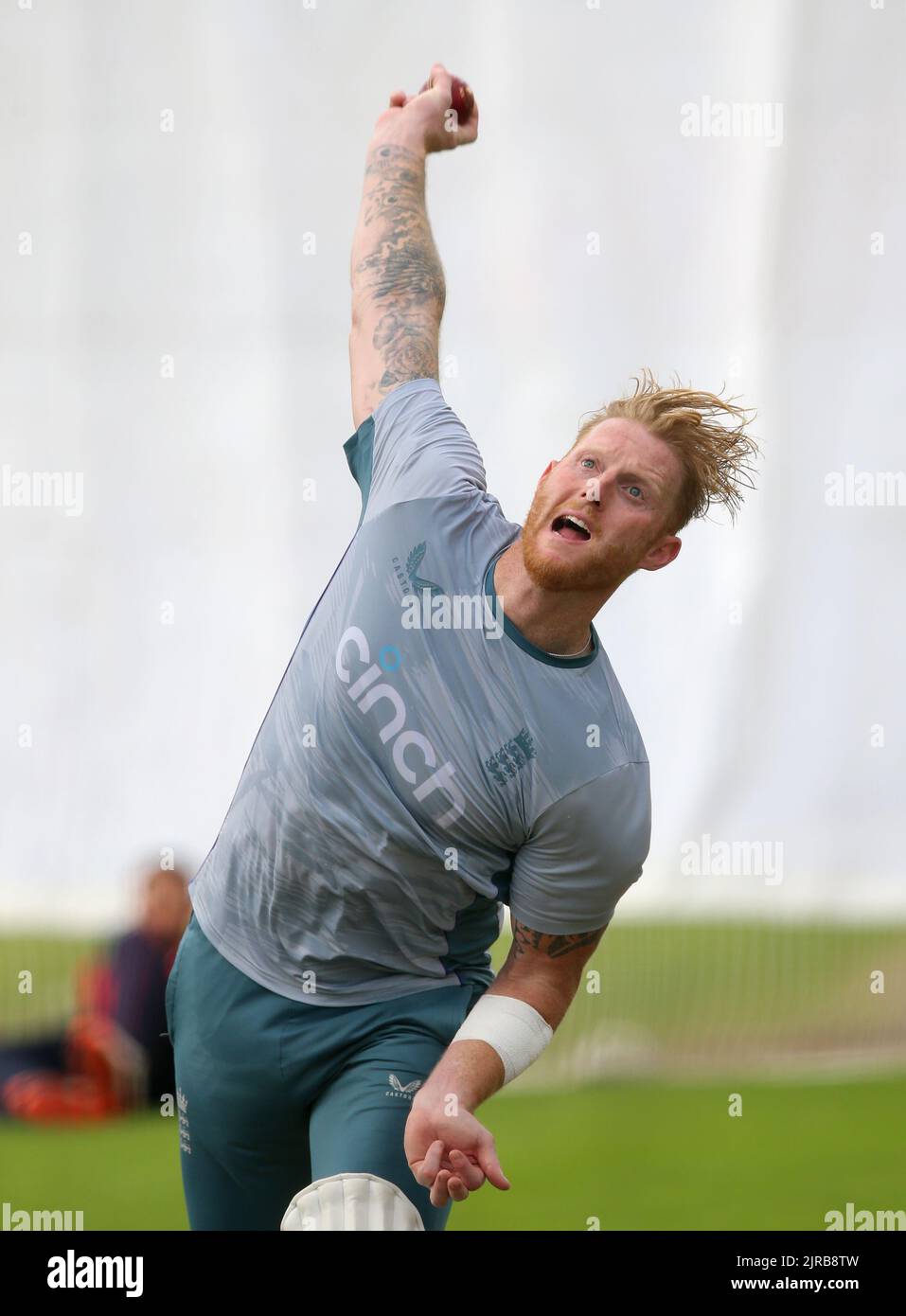 England's Ben Stokes during a nets session at Emirates Old Trafford ...
