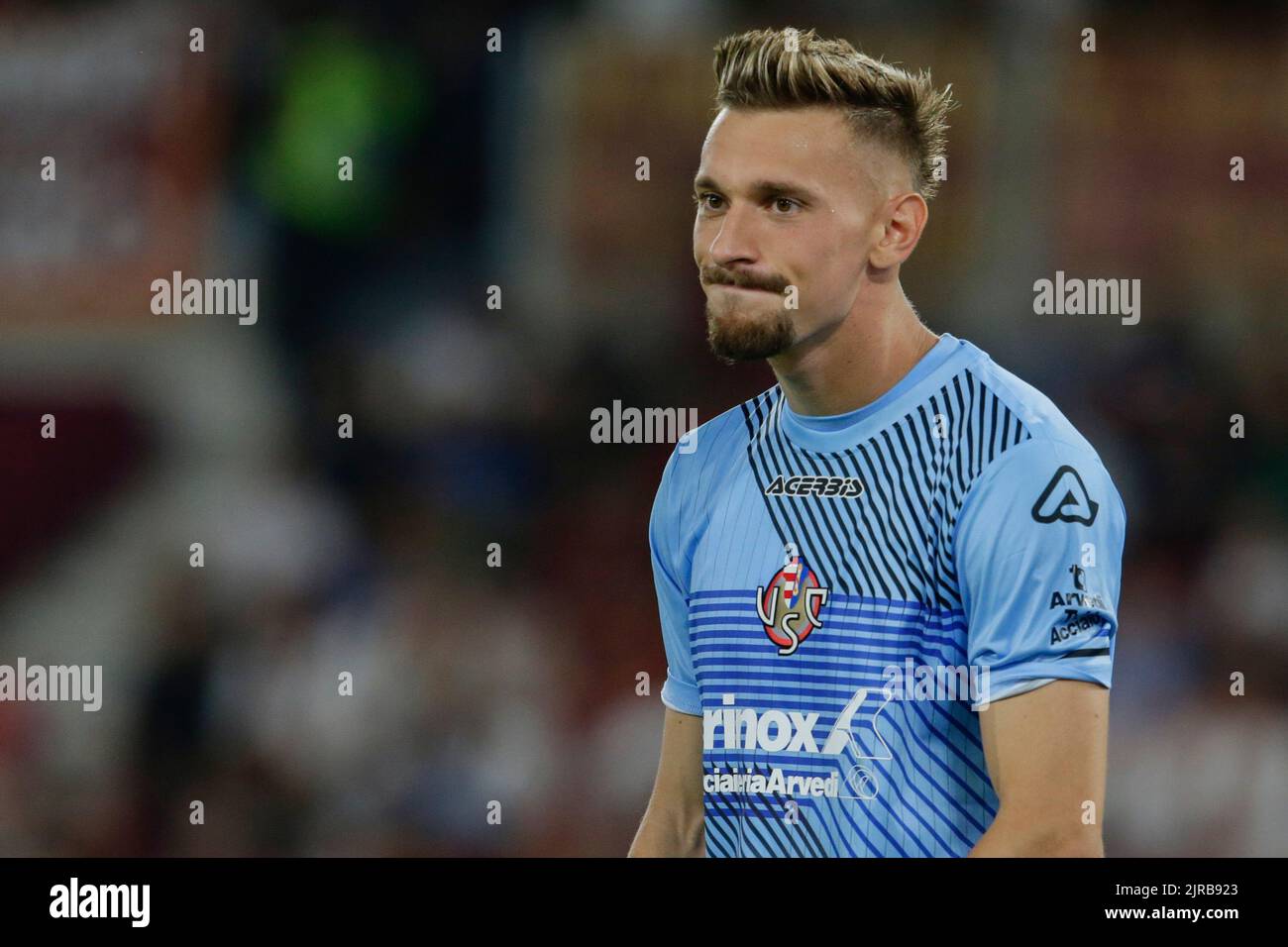 Cremone's Romanian goalkeeper Ionut Andrei Radu look during the Serie A ...