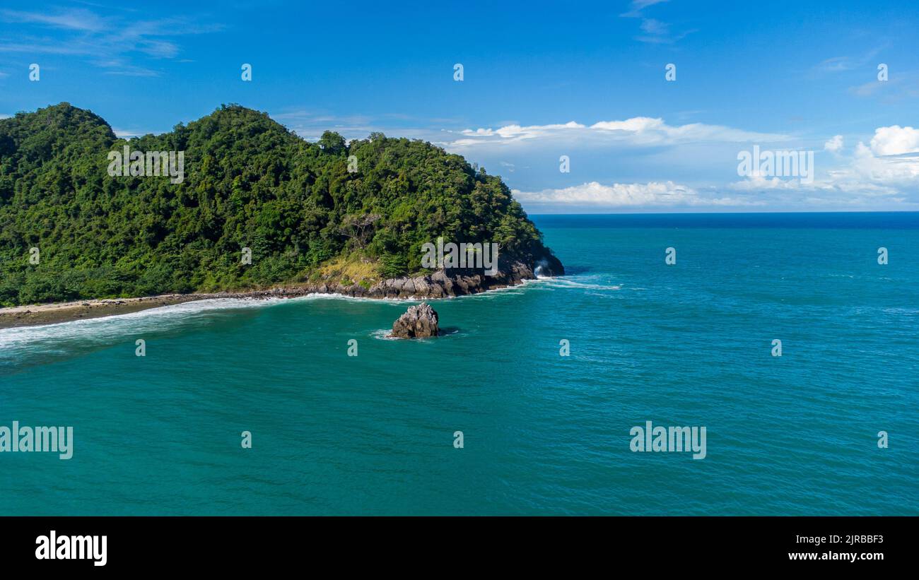 Aerial view of the coast of Aceh, Indonesia Stock Photo - Alamy