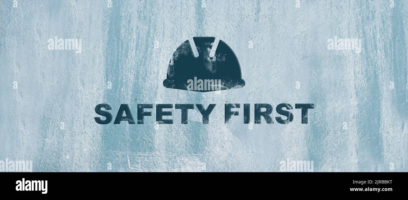 Safety first sign hi-res stock photography and images - Alamy