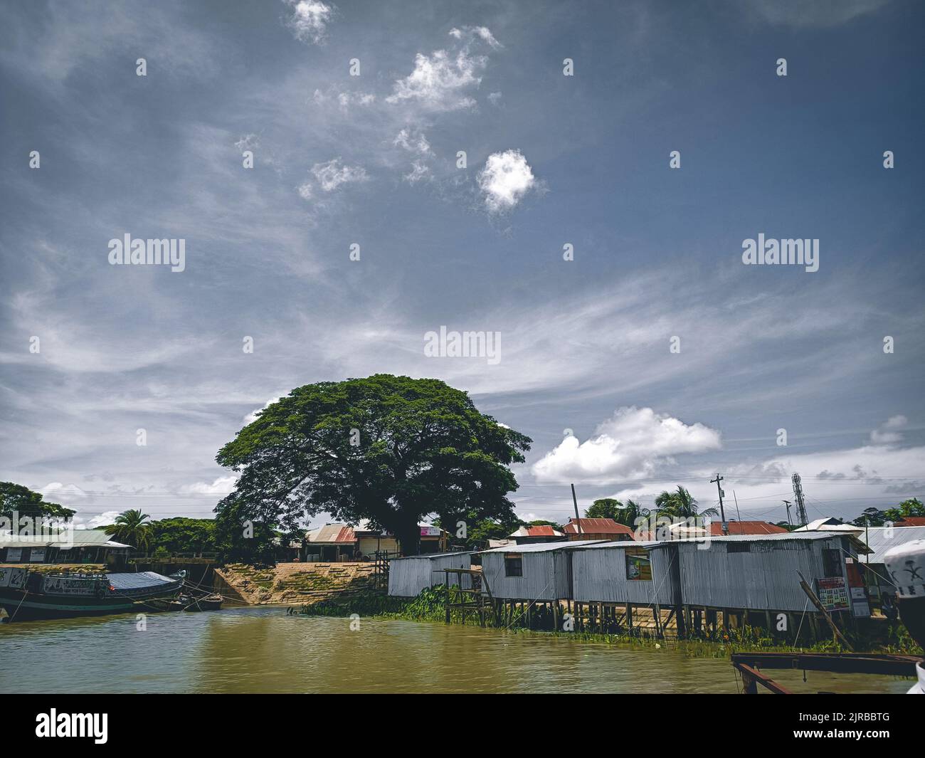 30-jul-2020 Barishal, Bangladesh. View of Village in Bangladesh Stock ...