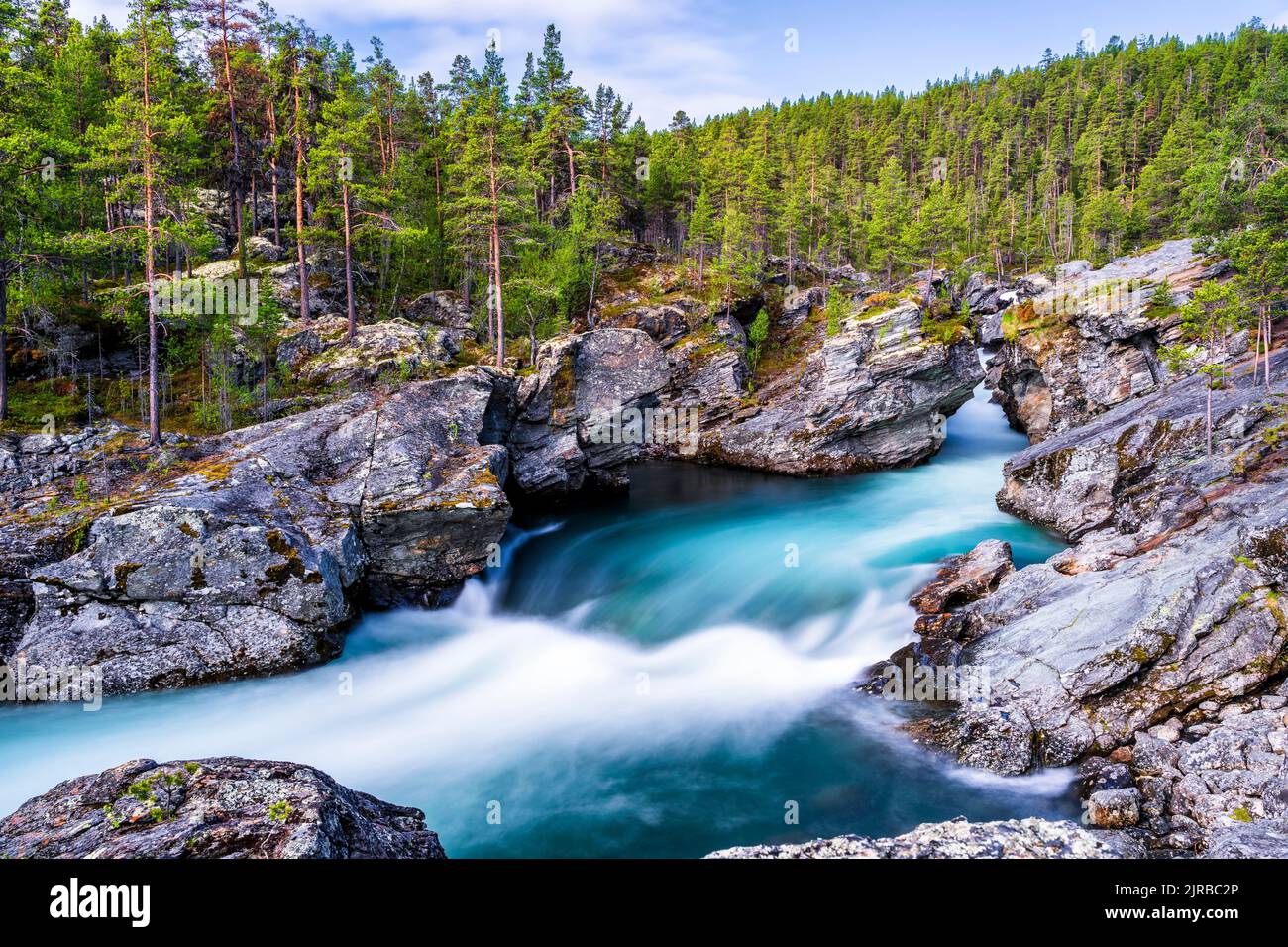 River sjoa in ridderspranget ravine hi-res stock photography and images ...