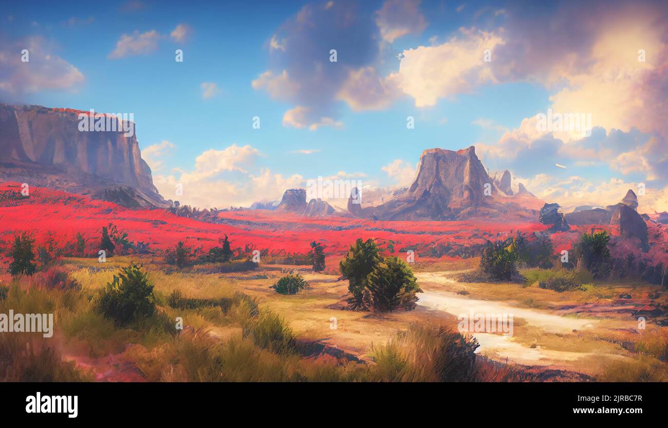 Digital Painting Environment Wallpaper