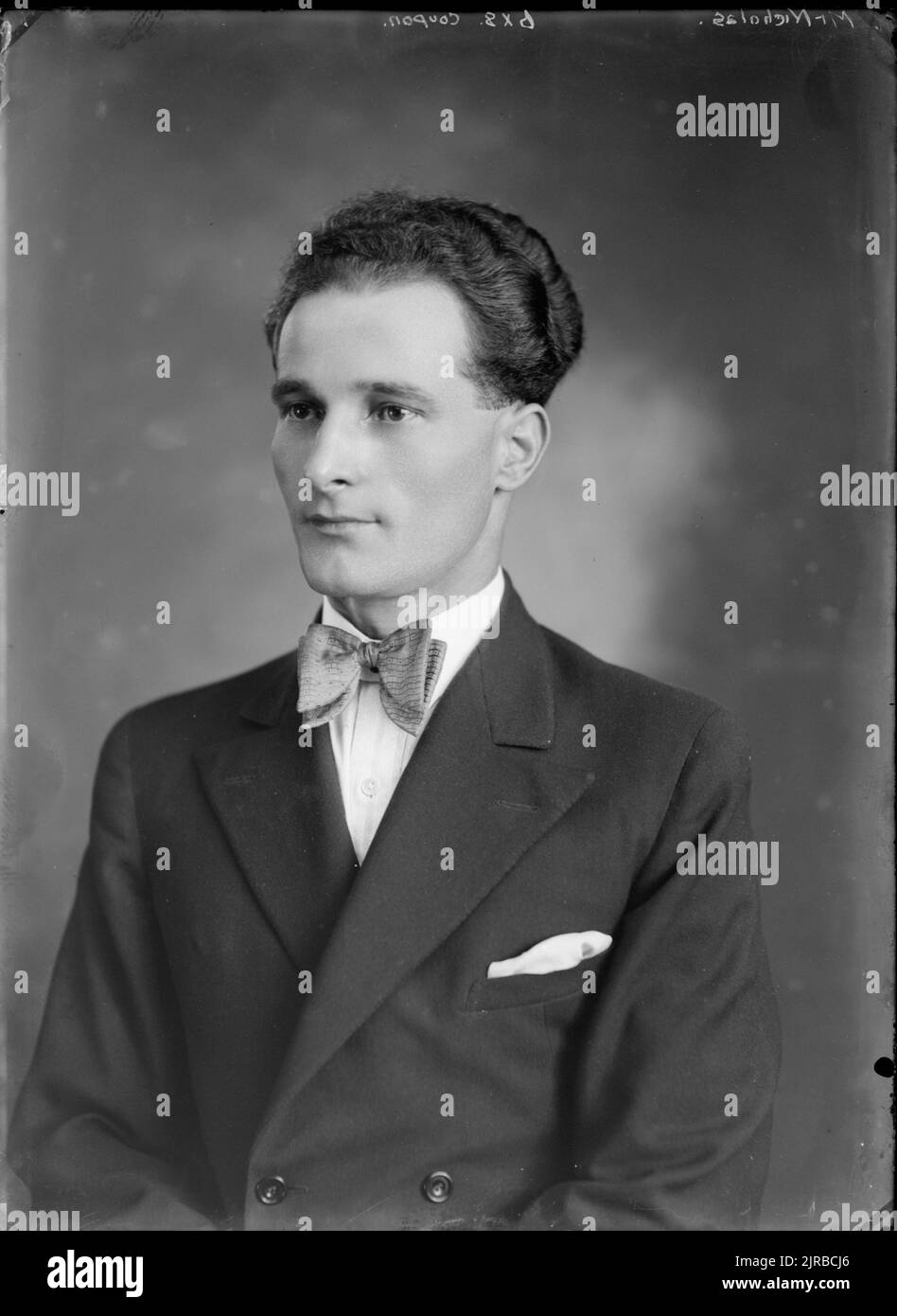 Mr Nicholas coupon, circa 1920, Wellington, by Berry & Co Stock Photo ...