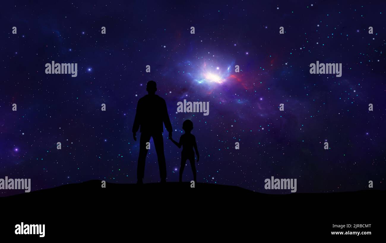 Astronomy Father Daughter