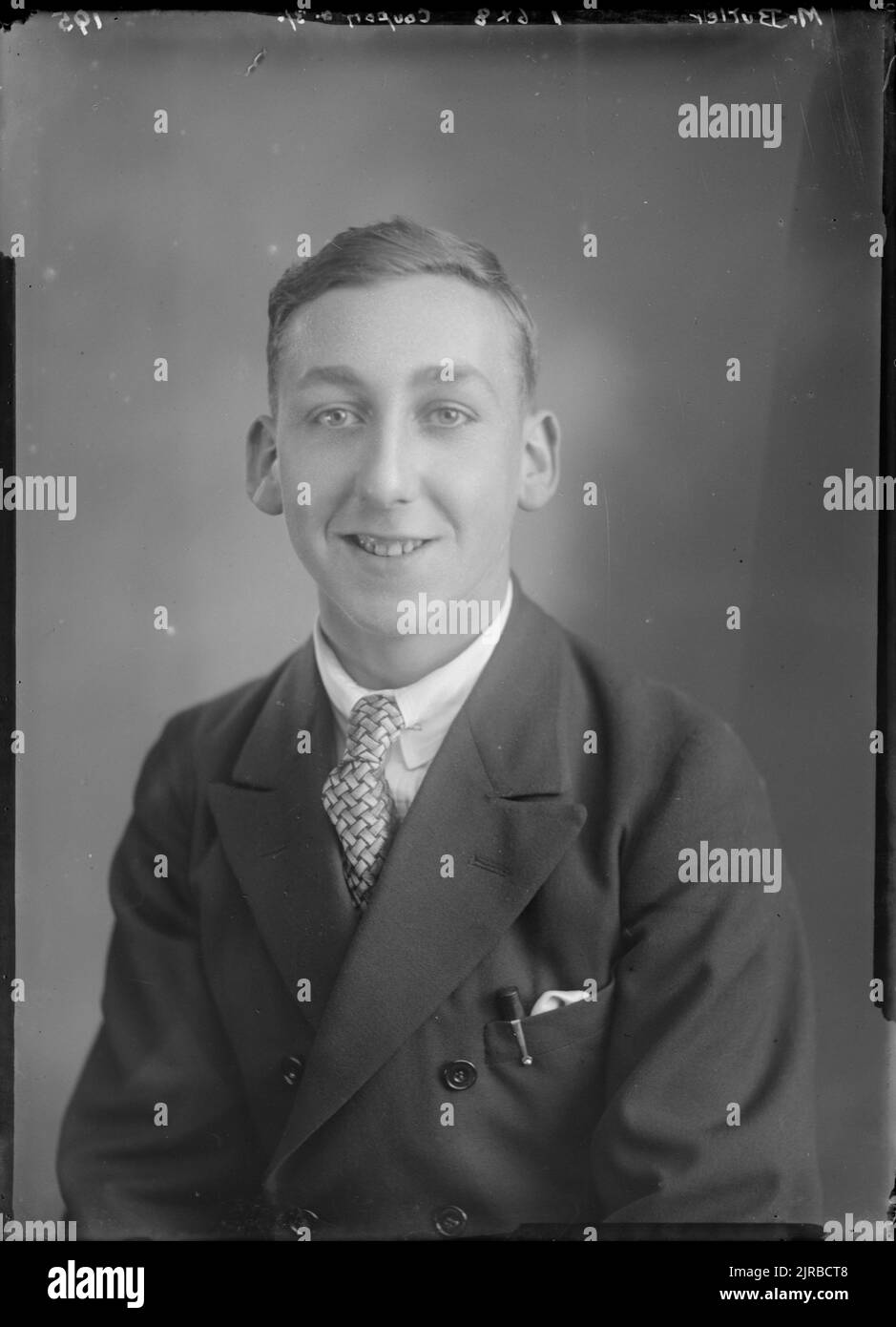 Mr Butler coupon, circa 1920, Wellington, by Berry & Co Stock Photo - Alamy