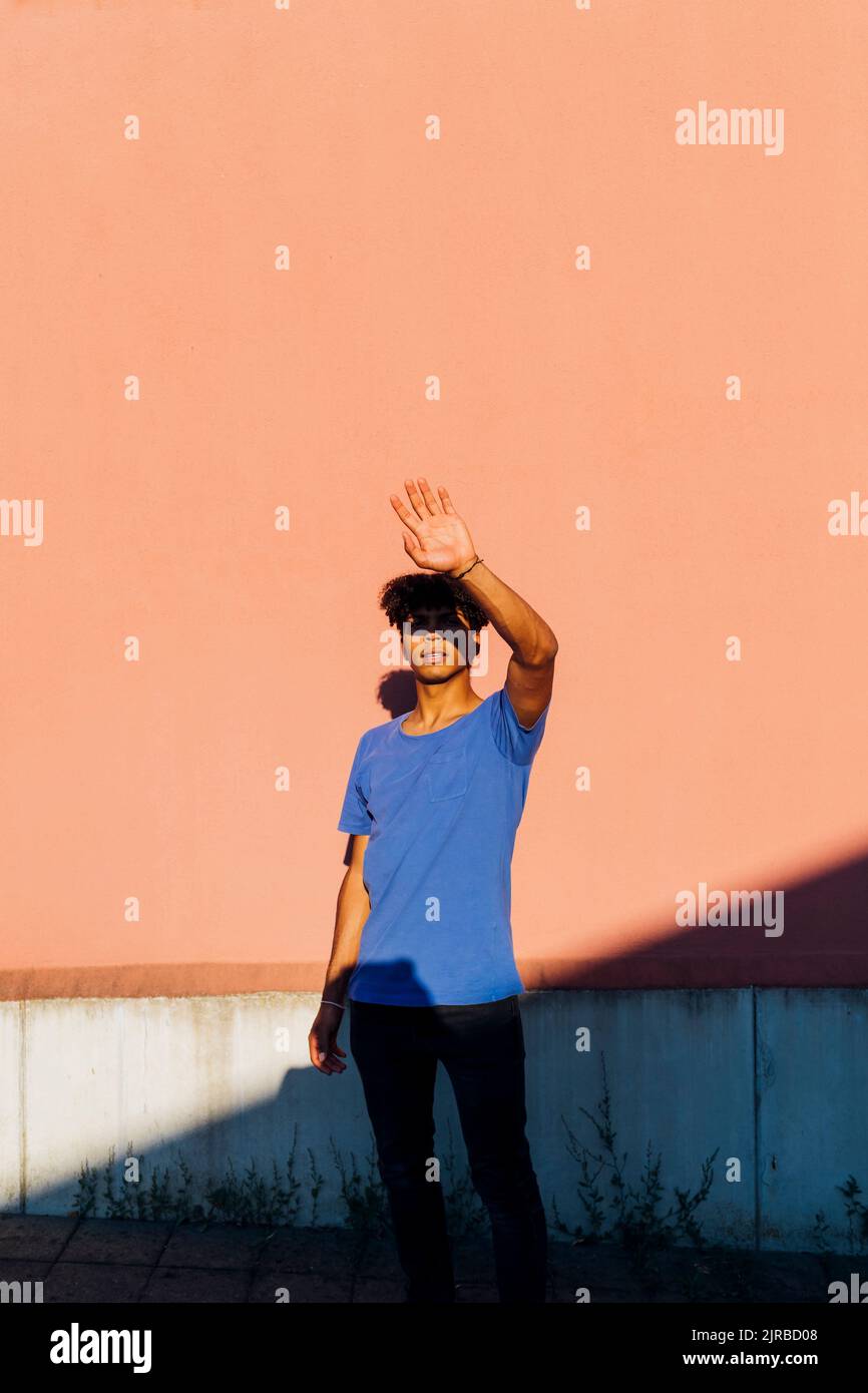 Young man light colored hi-res stock photography and images - Alamy