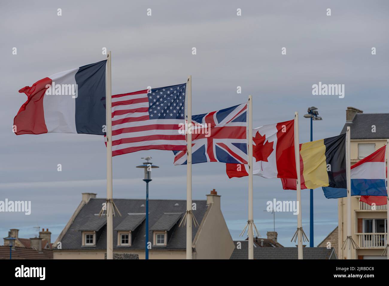 Flags of the Allies of the Second World War Stock Photo - Alamy