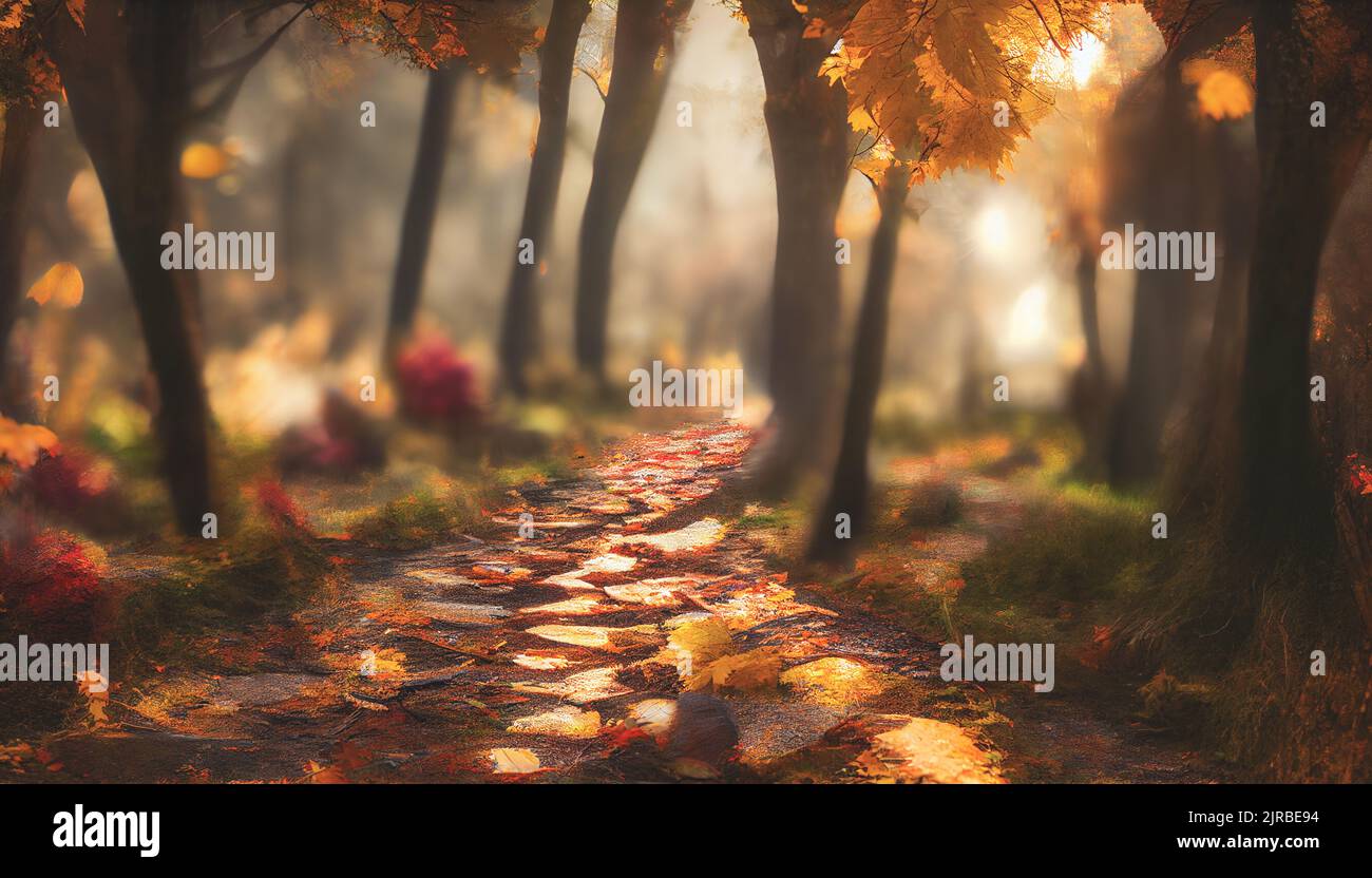 Winding garden path illustration hi-res stock photography and images ...
