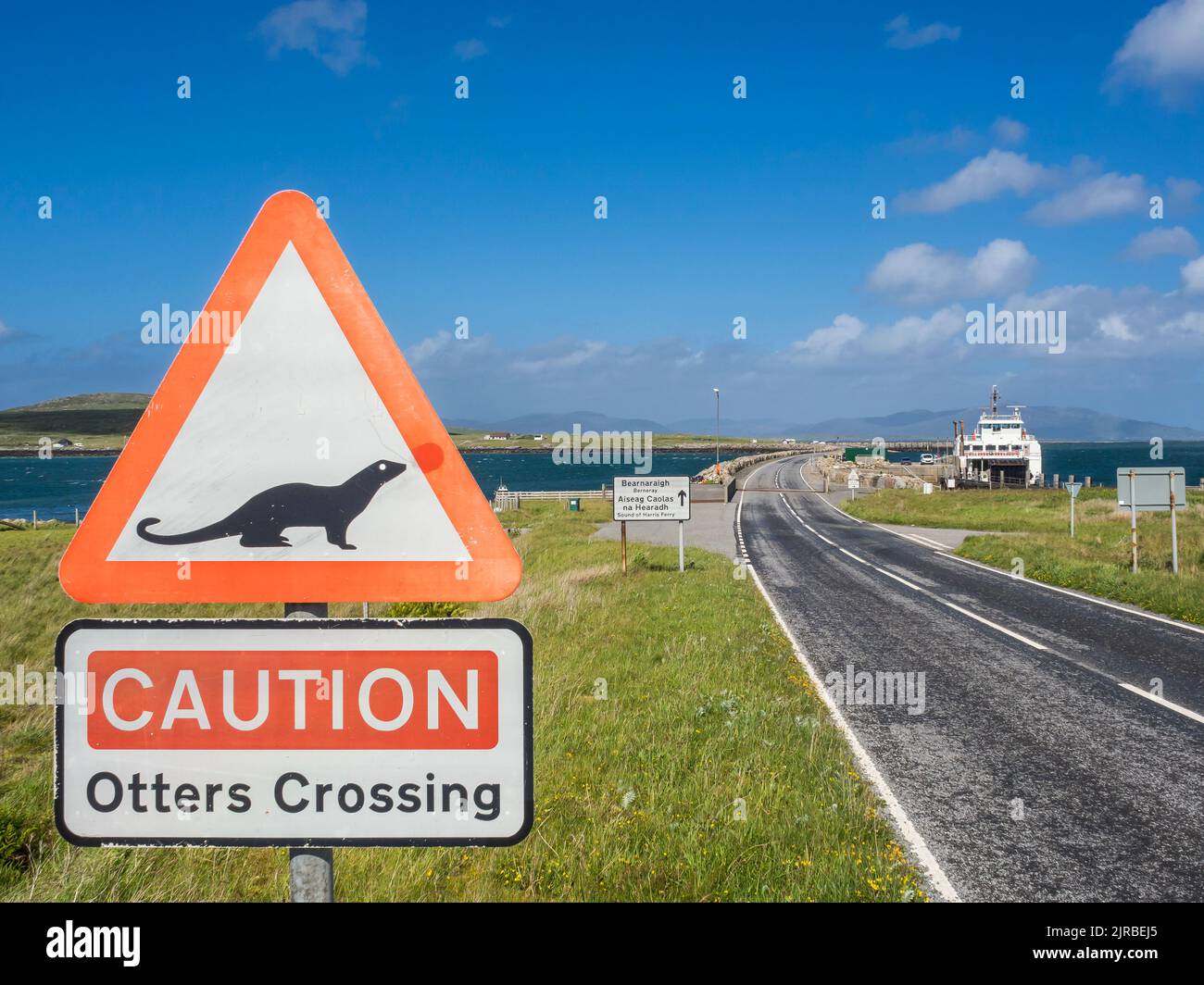 Scotland otter road sign hi-res stock photography and images - Alamy