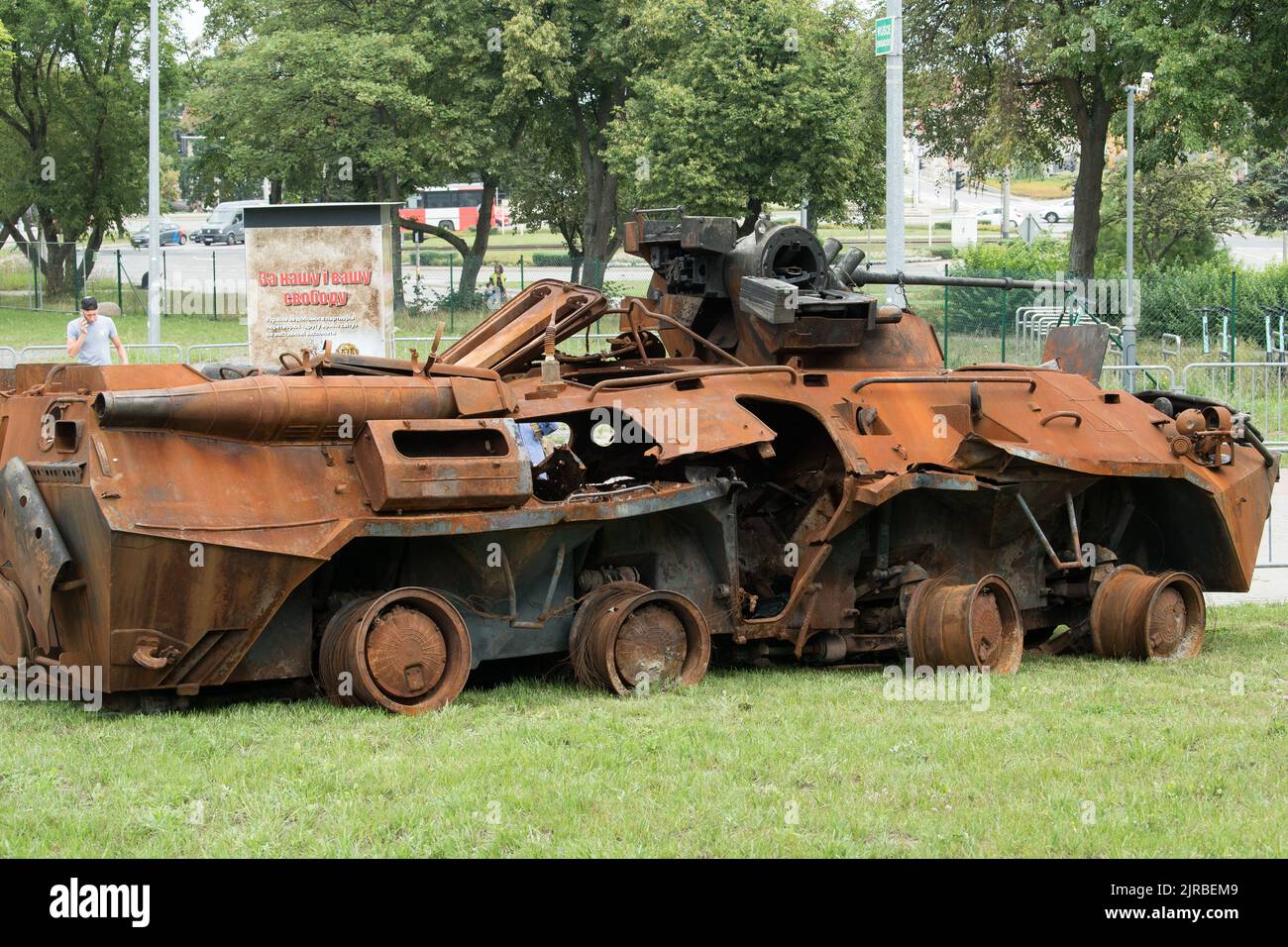 Btr 82a wreck hi-res stock photography and images - Alamy
