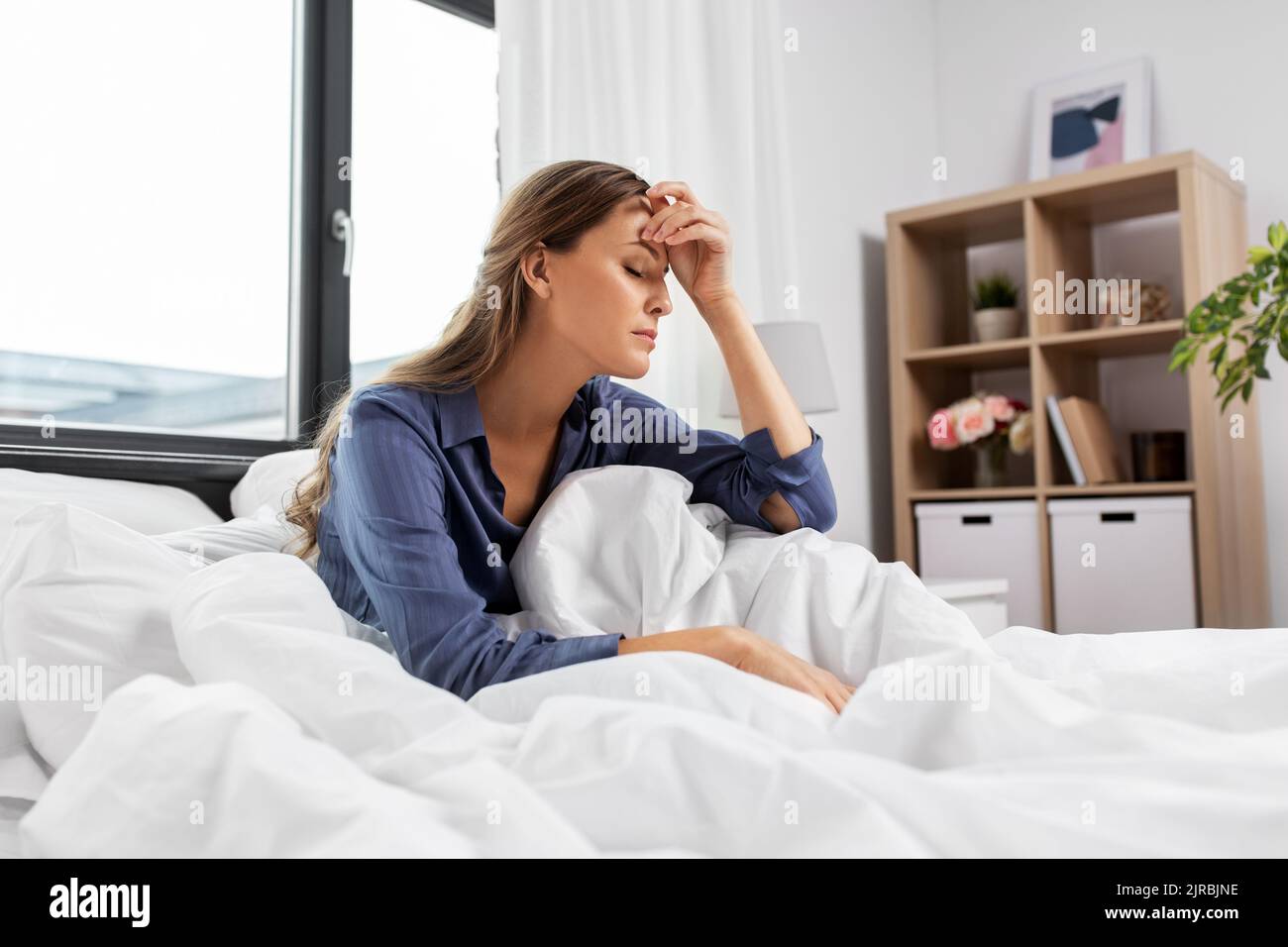 Sleepy stressed person hi-res stock photography and images - Alamy