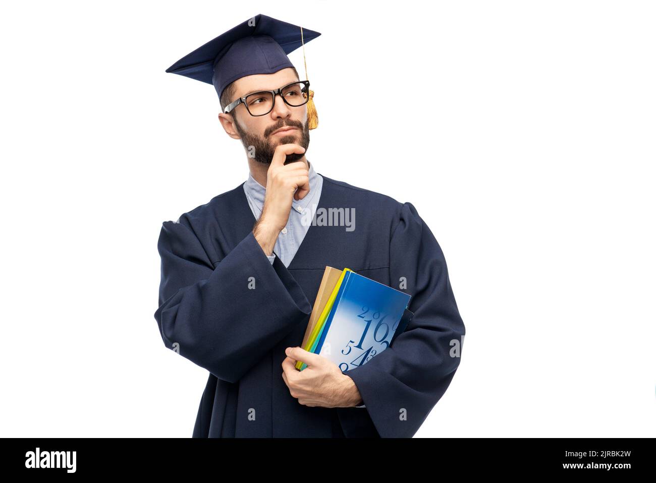 Graduate mortar board thinking hi-res stock photography and images - Alamy