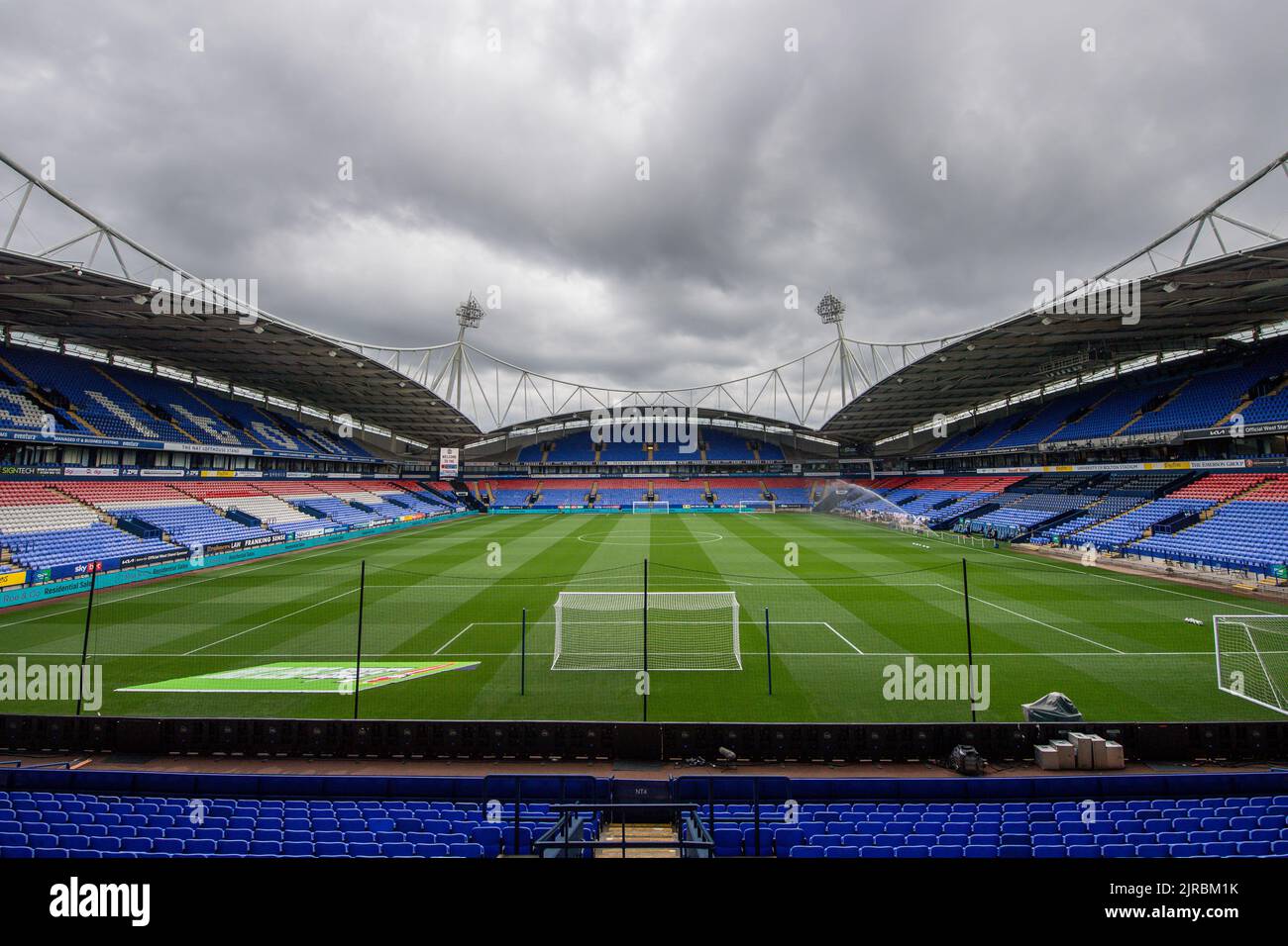 General view of University of Bolton Stadium, Home of Bolton Wanderers ...