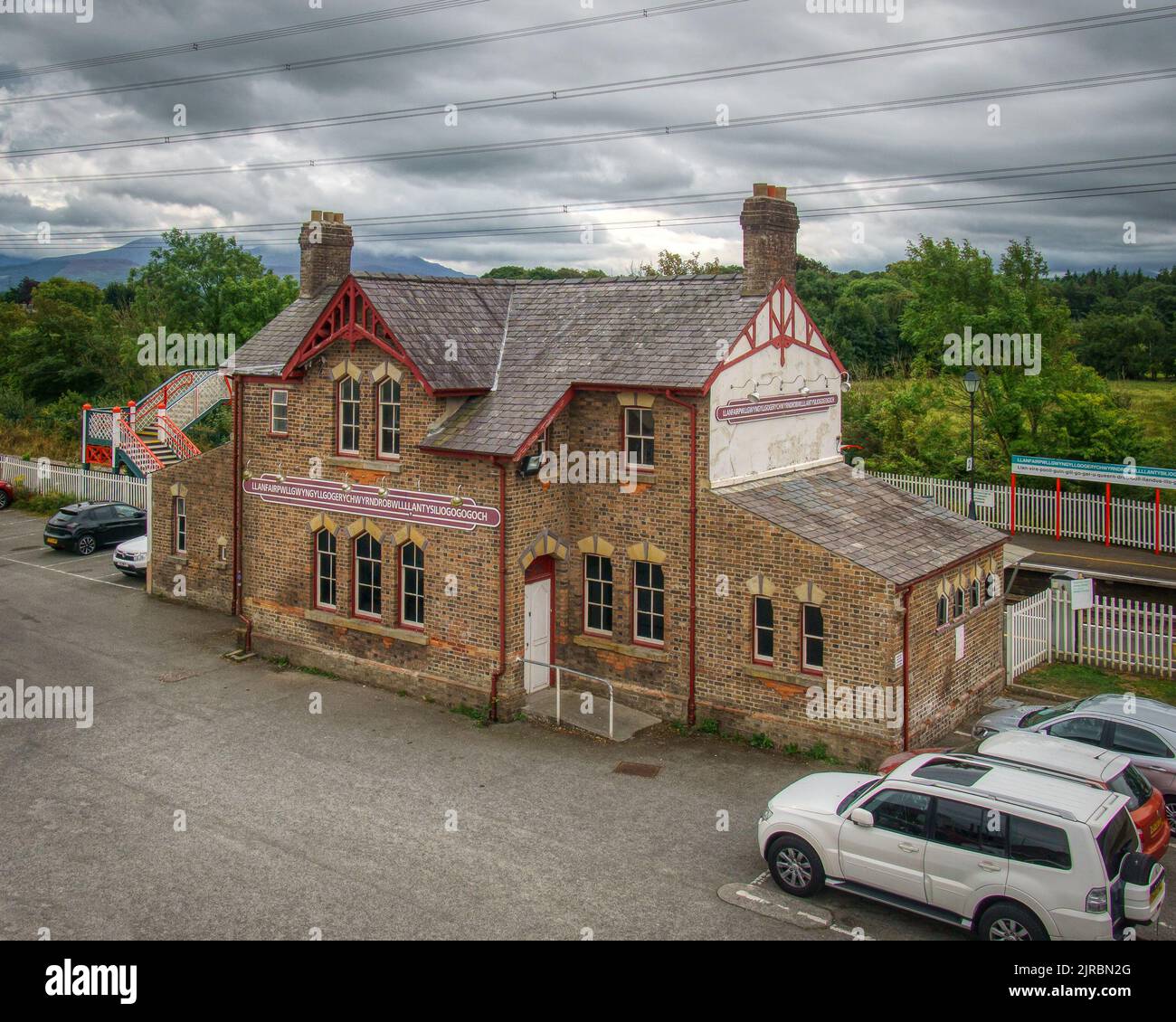 Llanfair, Anglesey - 22nd August 2022: The famous Llanfairpwllgwyngyll ...