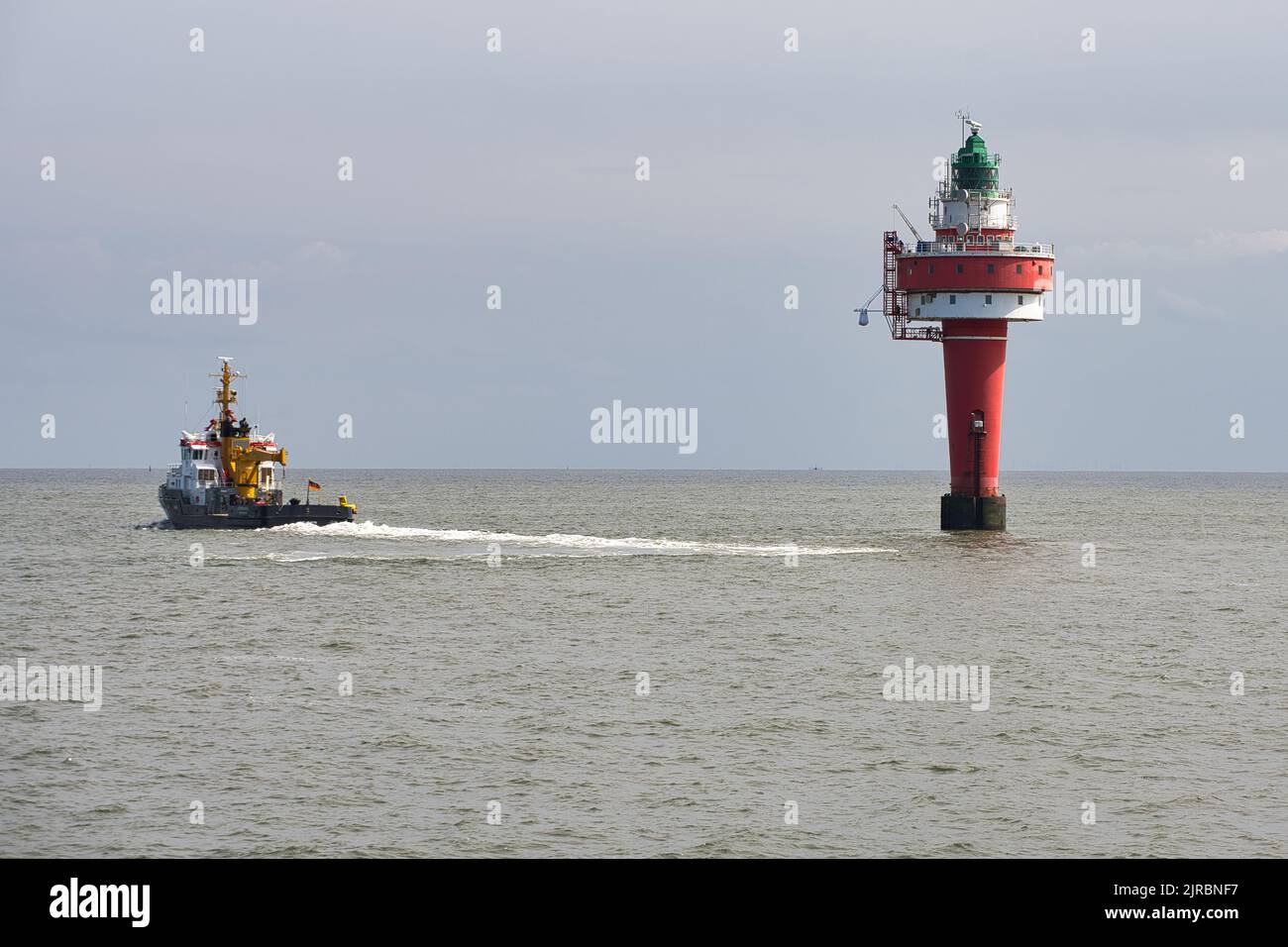 Nordsee, North Sea, Meer, Wasser, Water, Schiff, Ship, Feuerschiff ...