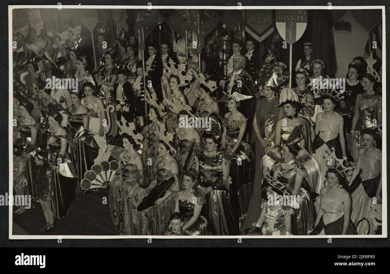 Queens and princesses, Victory Queen Carnival grand finale, June 1941 ...
