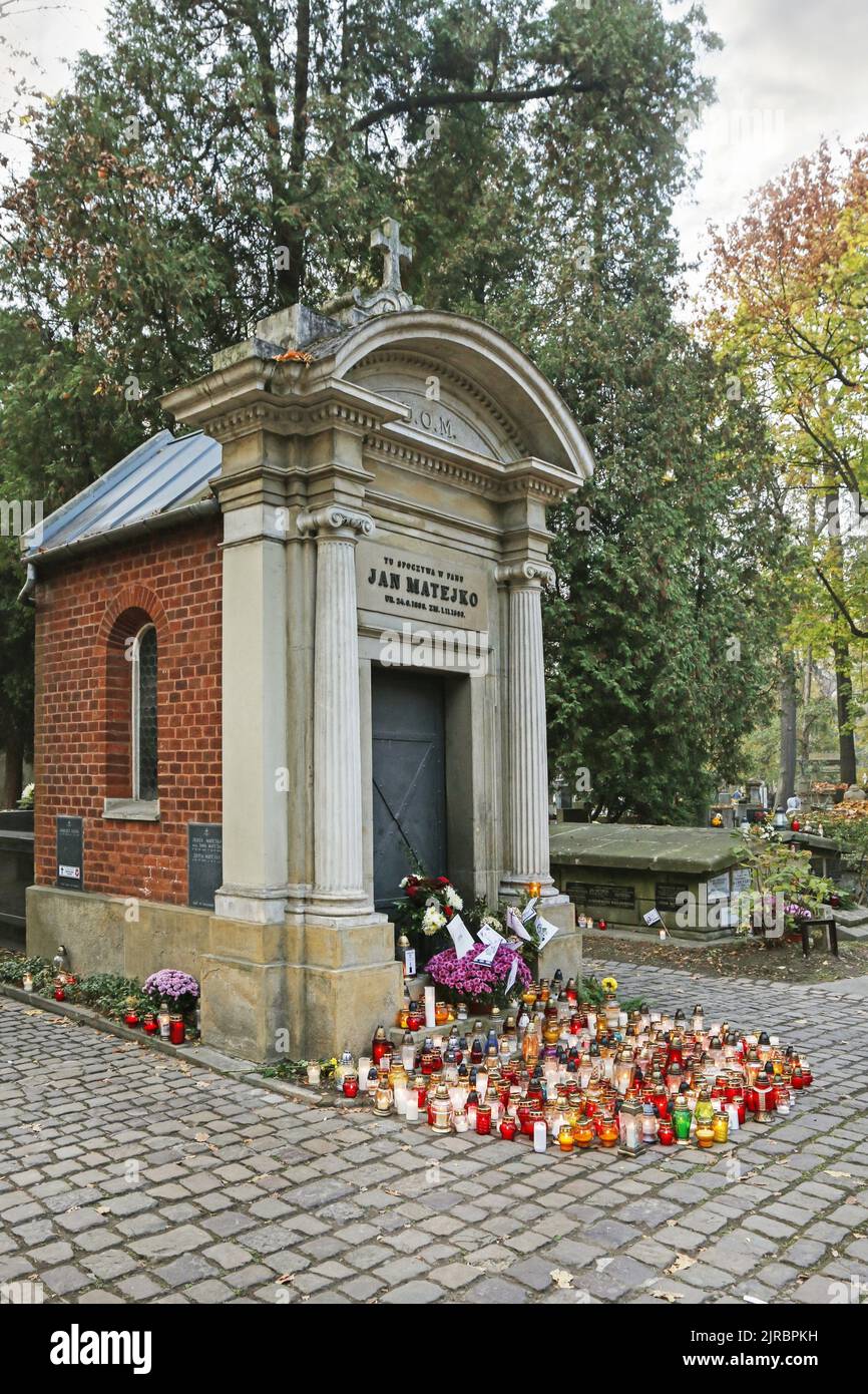 Rakowicki Cemetery, one of the best known cemeteries of Poland, located ...