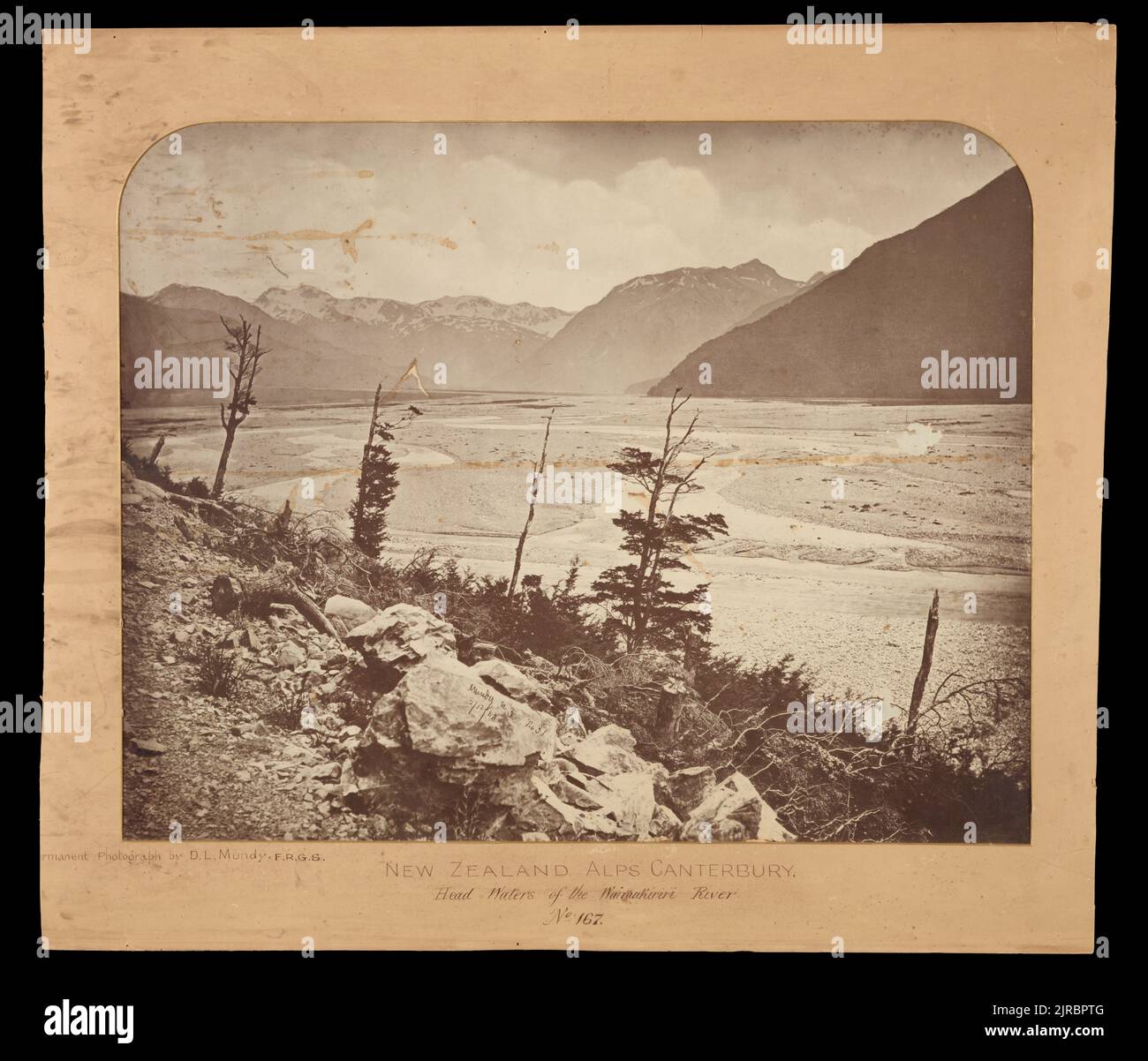 New Zealand, Alps Canterbury, Head Waters of the Waimakariri River ...